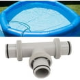 Yazoeiaing Split Swimming Pool Hose Plunger Valve, 2 in 1 T Shape Pool Fittings Dual Split Hose ...