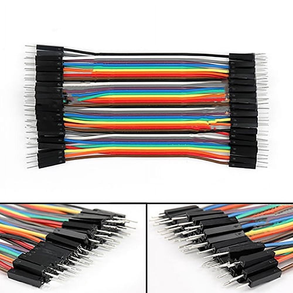 Ybeauty 40Pcs Row 10cm F F Wires Jumper Cables for Arduino Breadboard ...