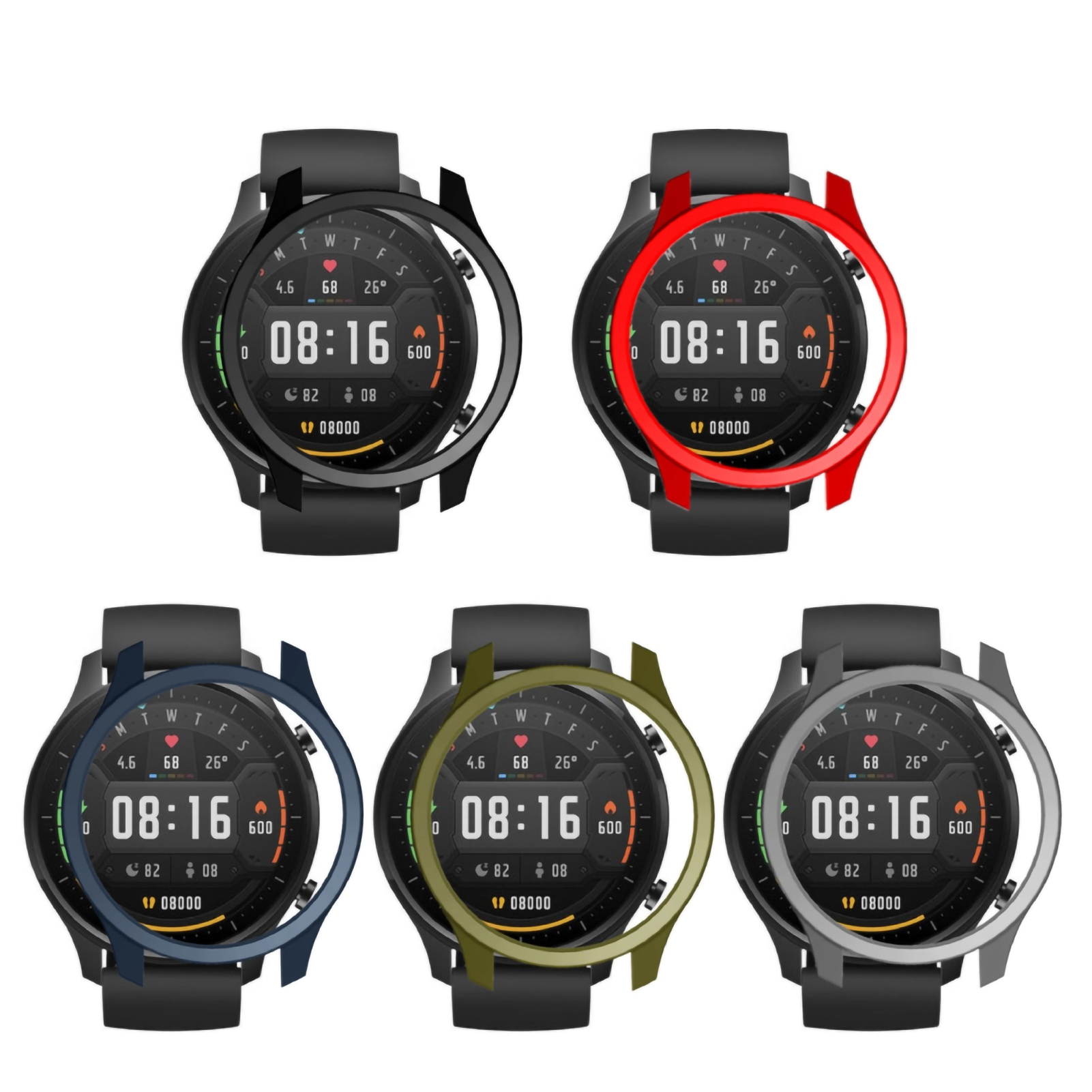 Ybeauty Protective Case Hard Anti scratch PC Smart Watch Shell Bumper ...