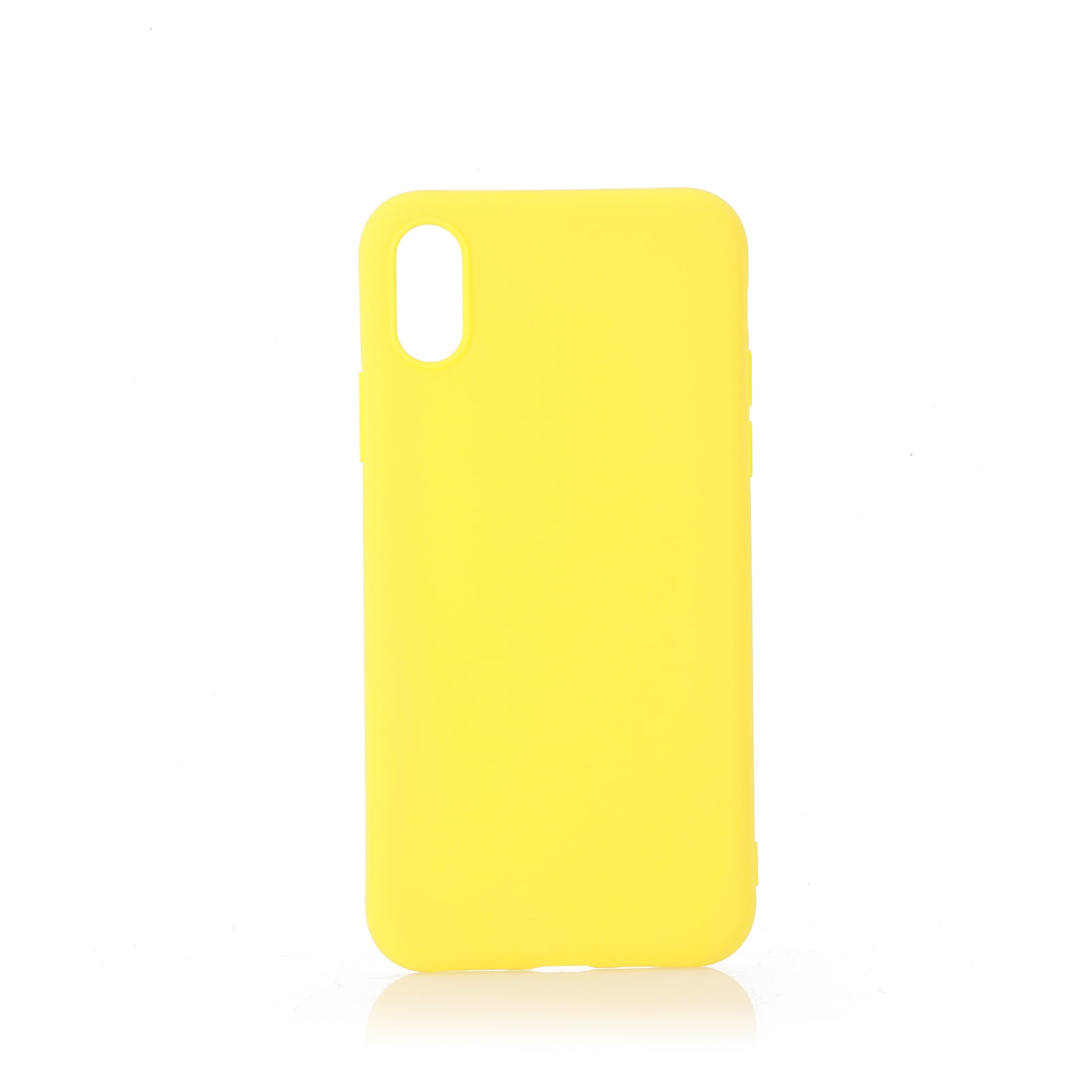 Ybeauty Solid Color Silicone Phone Case Cover Protector Yellow for ...