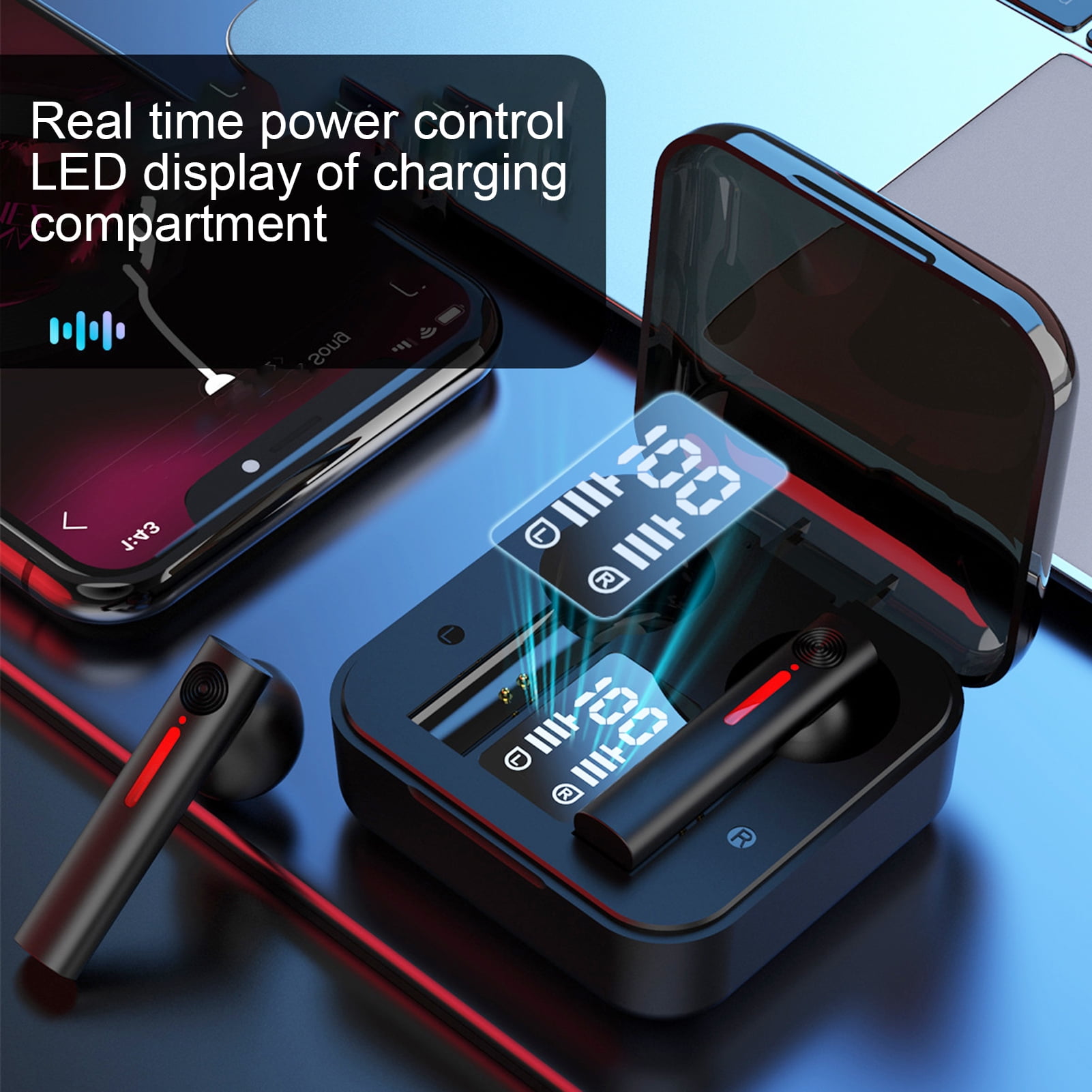 Ybeauty T13 Wireless Earphones In-ear Noise Reduction Bluetooth ...