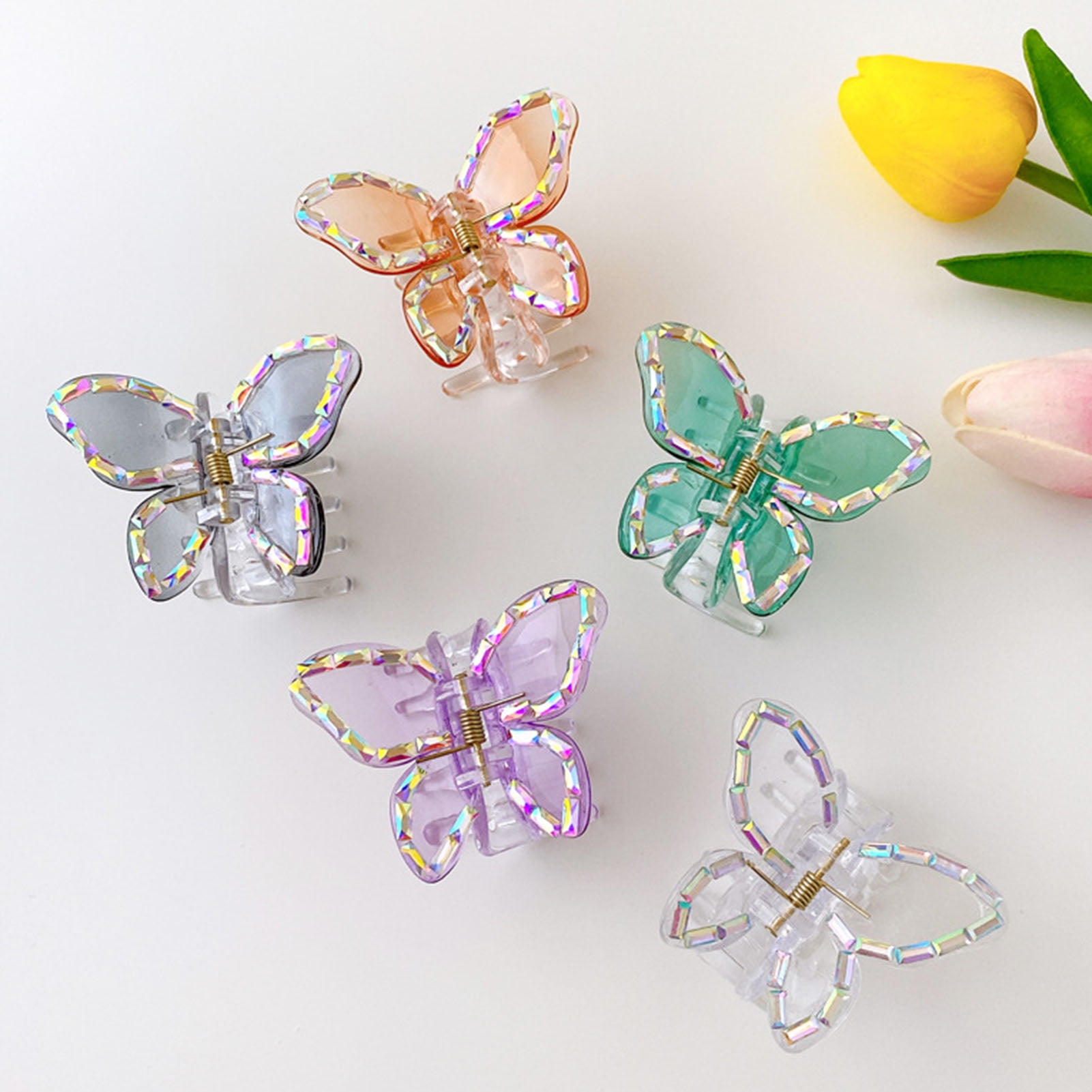 Ybeauty Transparent Crossing Teeth Big Hair Clip Plastic Clear ...