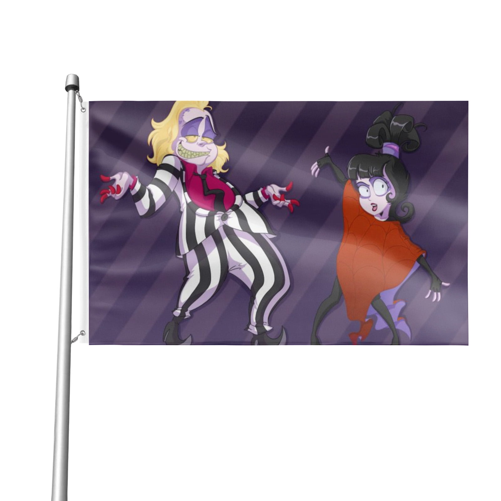 YcYDdMk Beetlejuice Beetlejuice 2024 Garden Flags Double-Sided Banner 3 ...