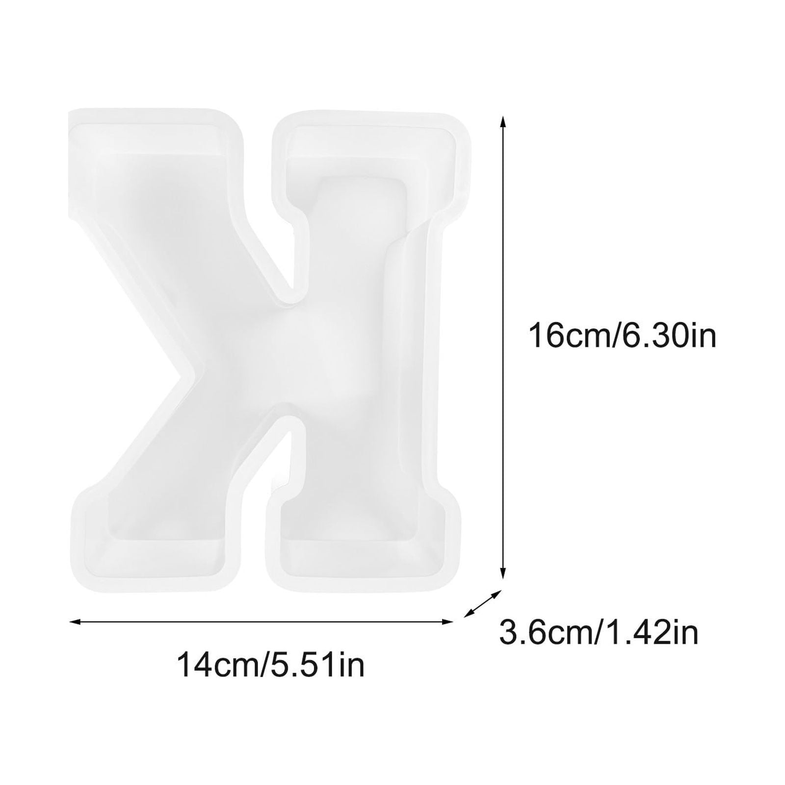 Ycandiee Alphabet Epoxy Resin Silicone Mold,Large Letter Molds,Epoxy ...