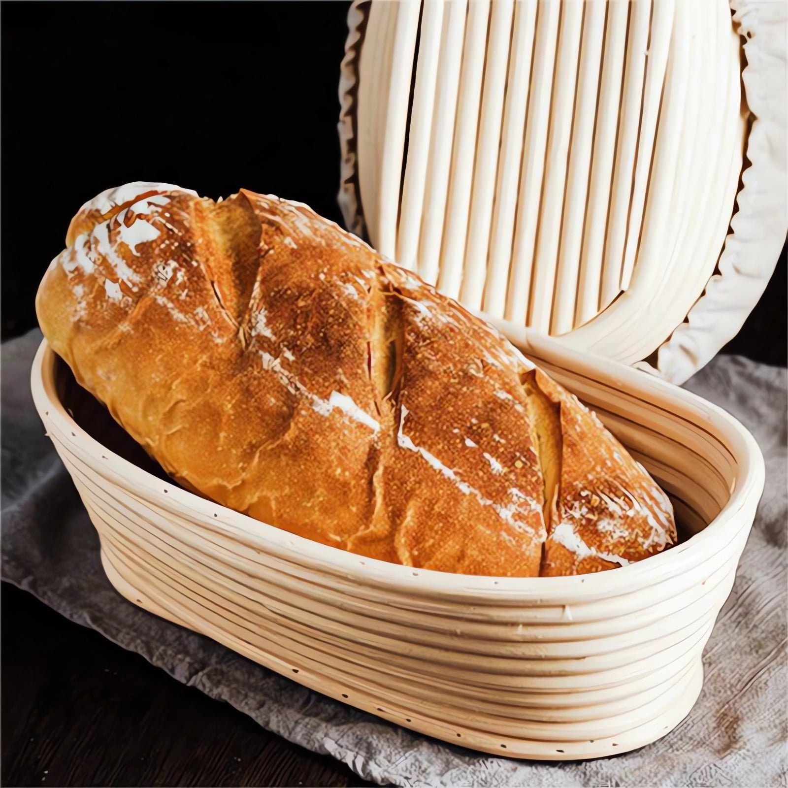 Ycandiee Bread Proofing Basket, Sourdough Bread Baking Supplies for ...