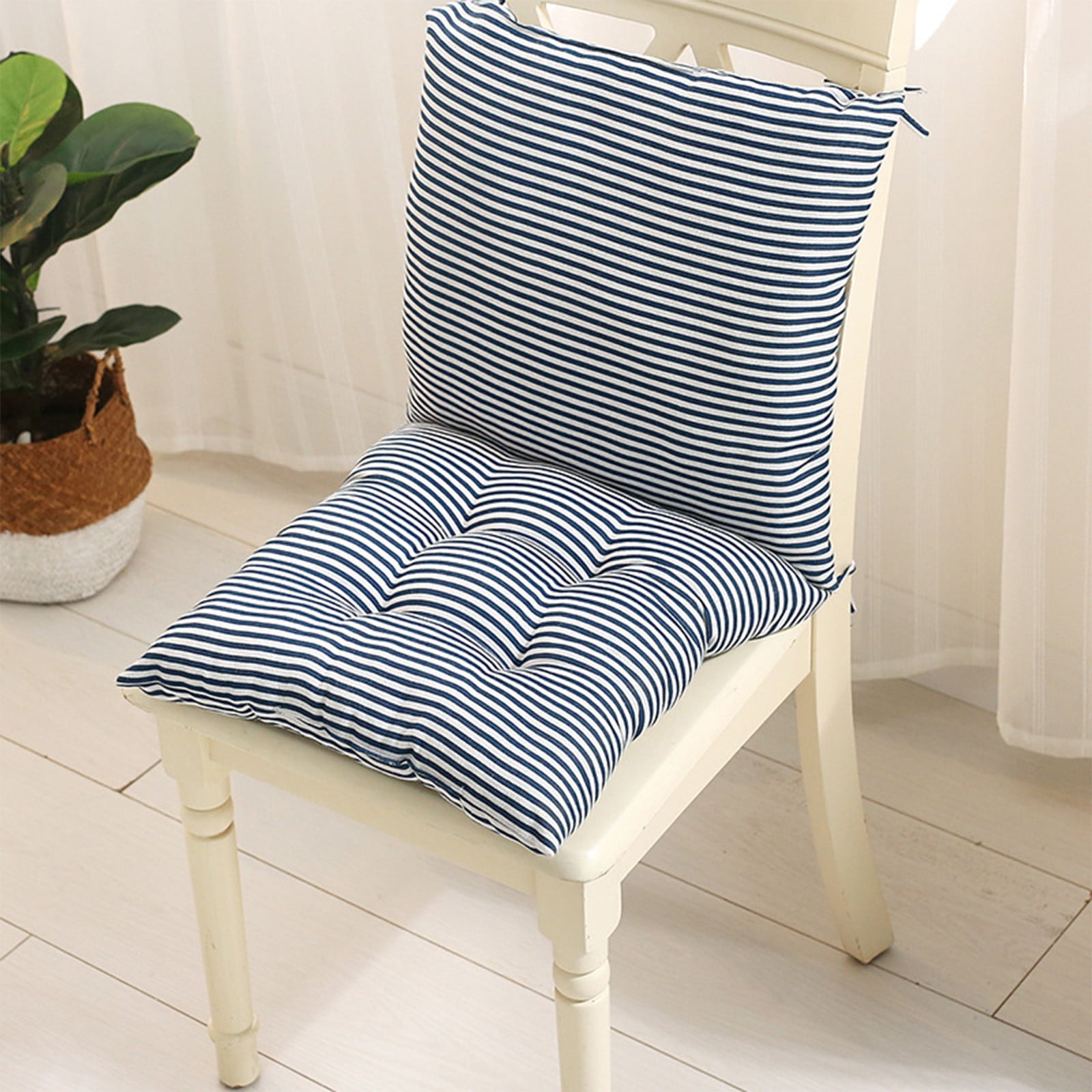 Ycandiee Chair Cushion with Backrest, High Back Chair Cushions with ...