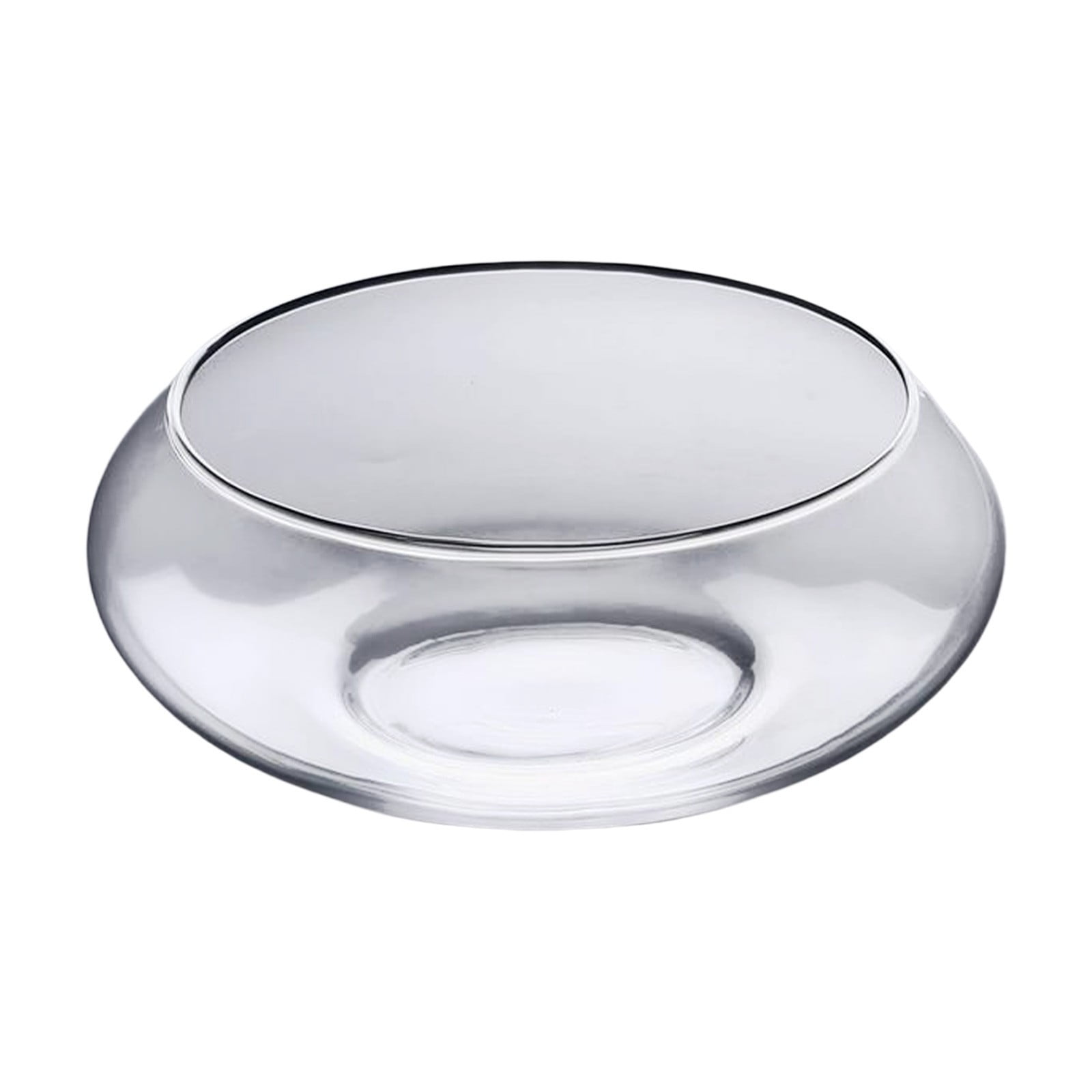 Ycandiee Clear Fish Bowl Vase Bubble Bowl Round Shallow Planter Plastic ...