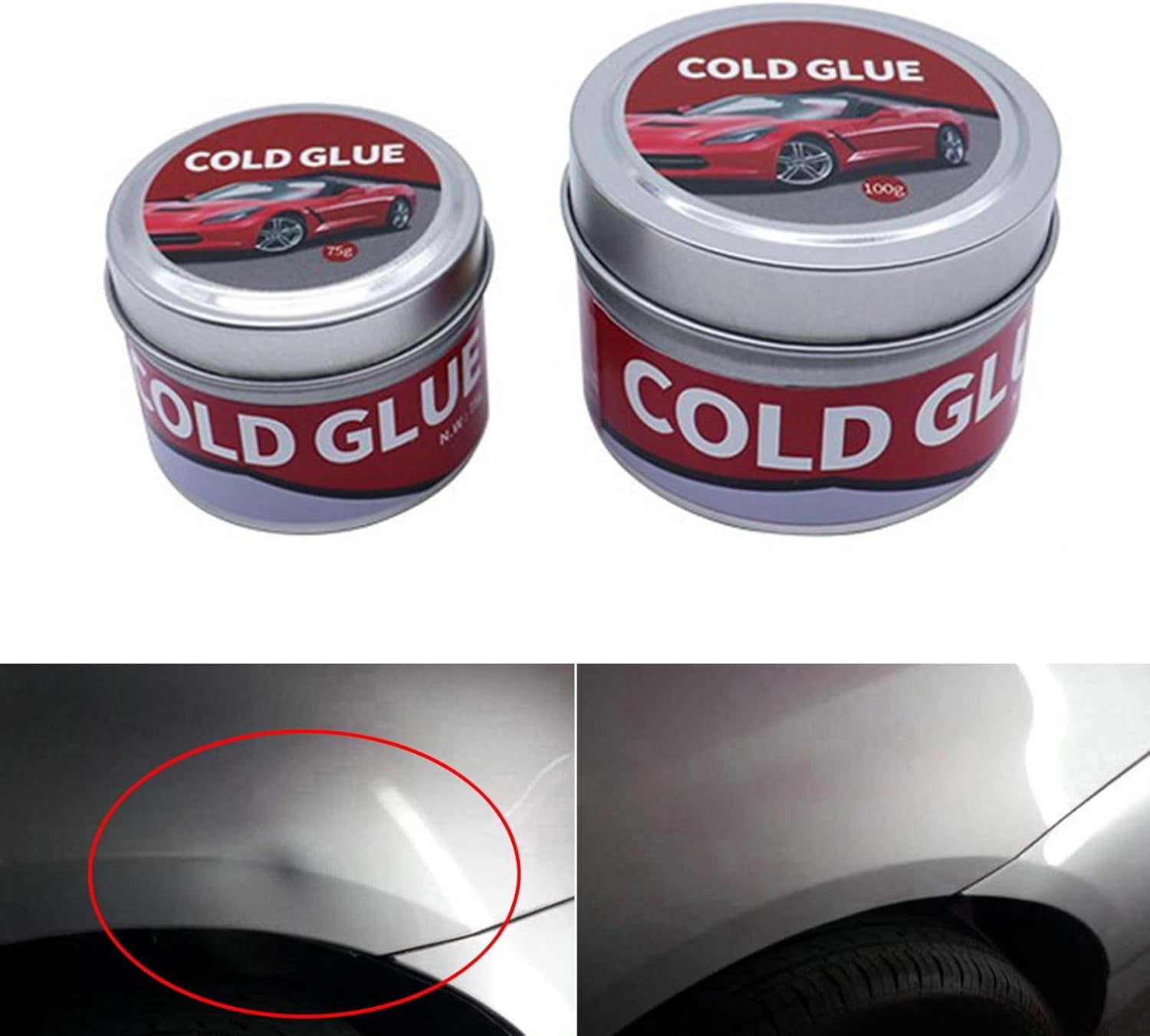 Ycandiee Cold Glue Dent Puller, Portable Automotive Cold Adhesive Gel ...