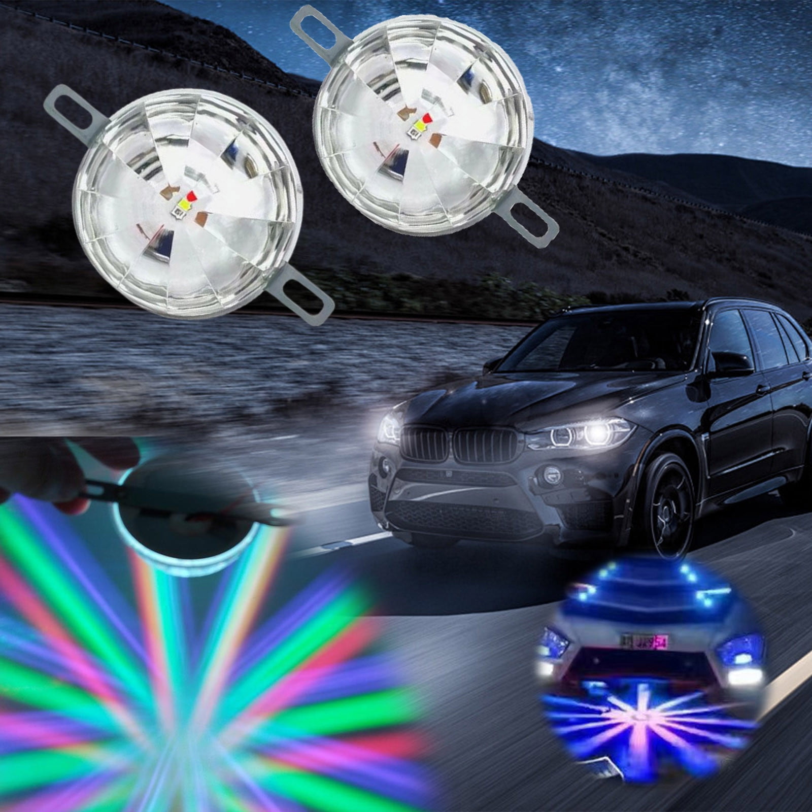 Ycandiee Colorful Flash Motorcycle Electric Truck Chassis Lights, Anti ...