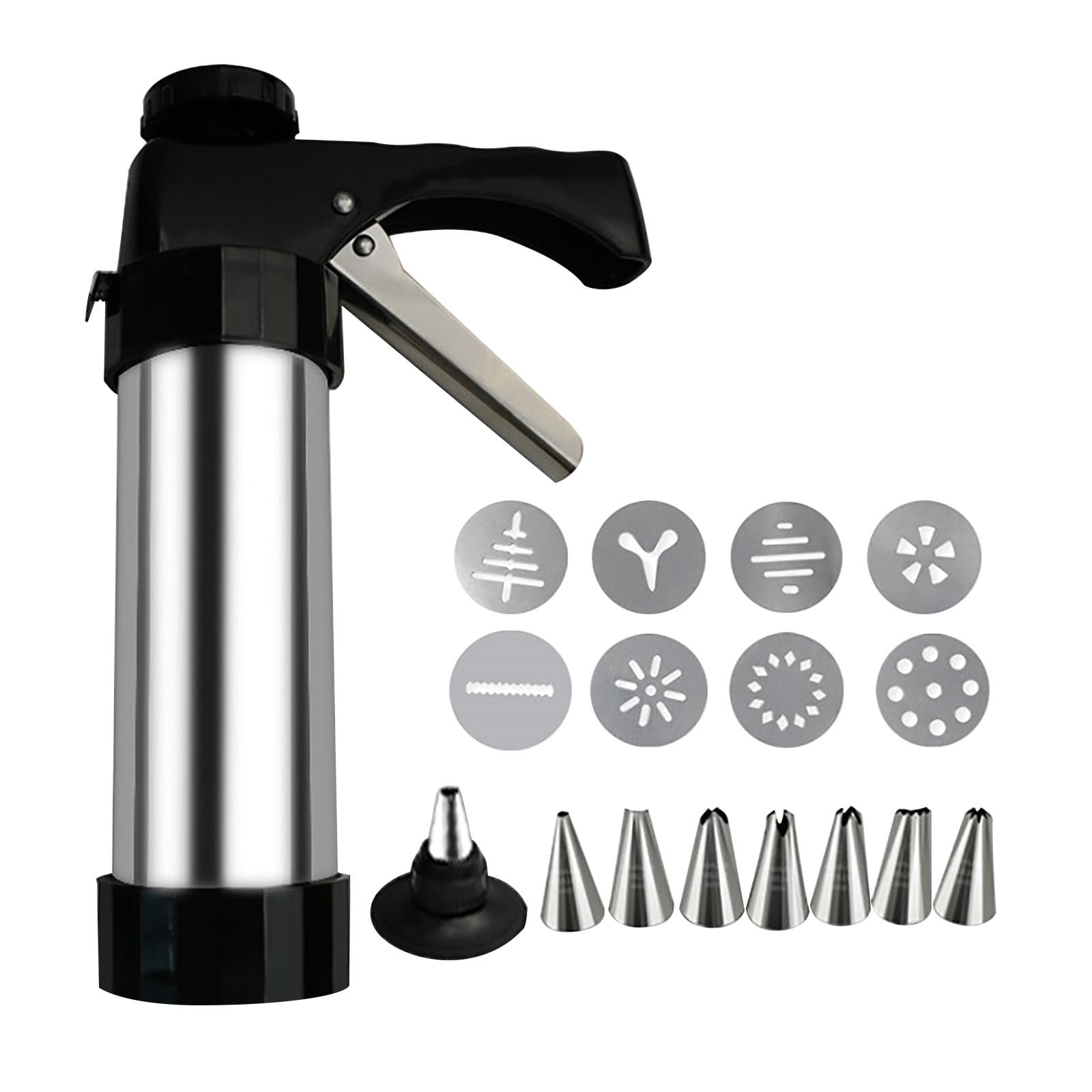 Ycandiee Cookie Press, Cookie Press Gun Kit, Stainless Steel Spritz ...