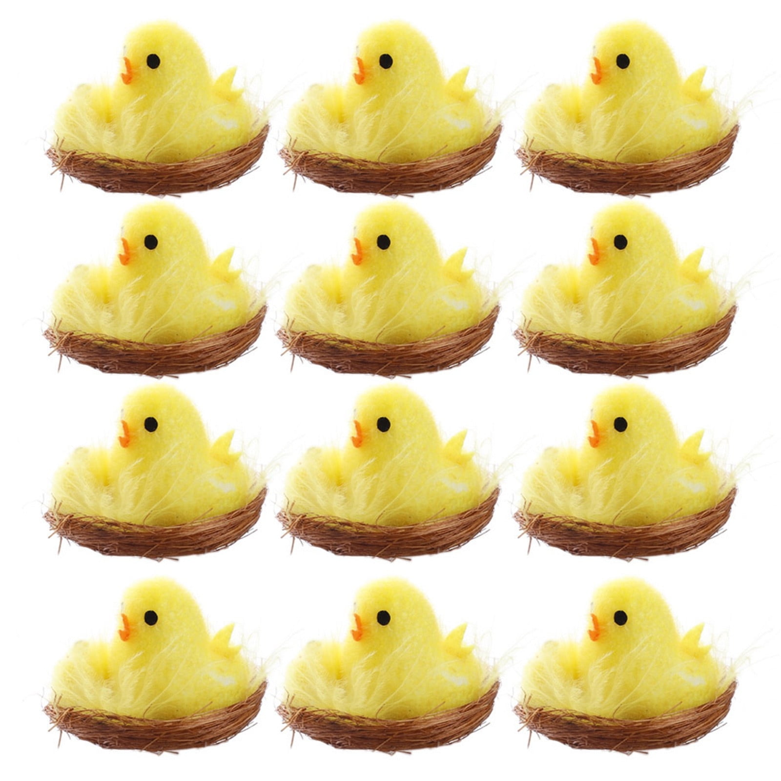 Ycandiee Easter Chicks,Mini Chicks Small Easter Chicks Chenille Chicks ...