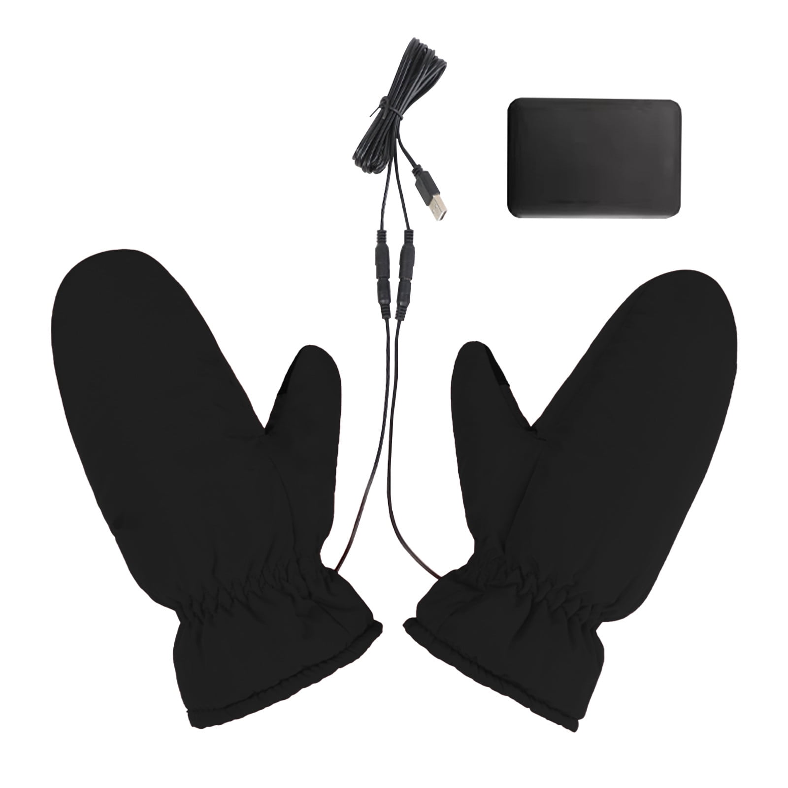 Ycandiee Heated Gloves, Mittens for Men Women, Heating Ski Mitt for ...