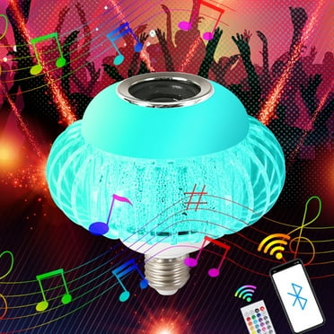 BFF Products Bluetooth Speaker Light Bulb Smart LED RGB Color Changing ...