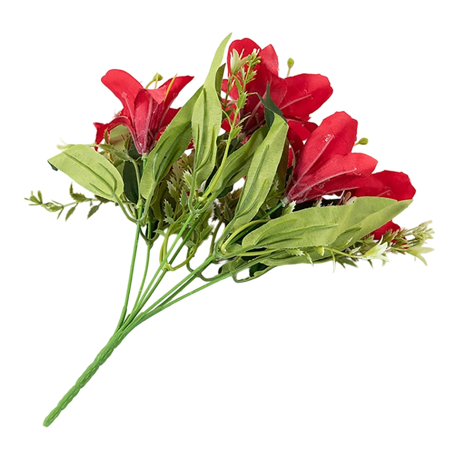 Ycandiee Lilies Artificial Flowers, Faux Lily Flowers, Long Stem Lily ...