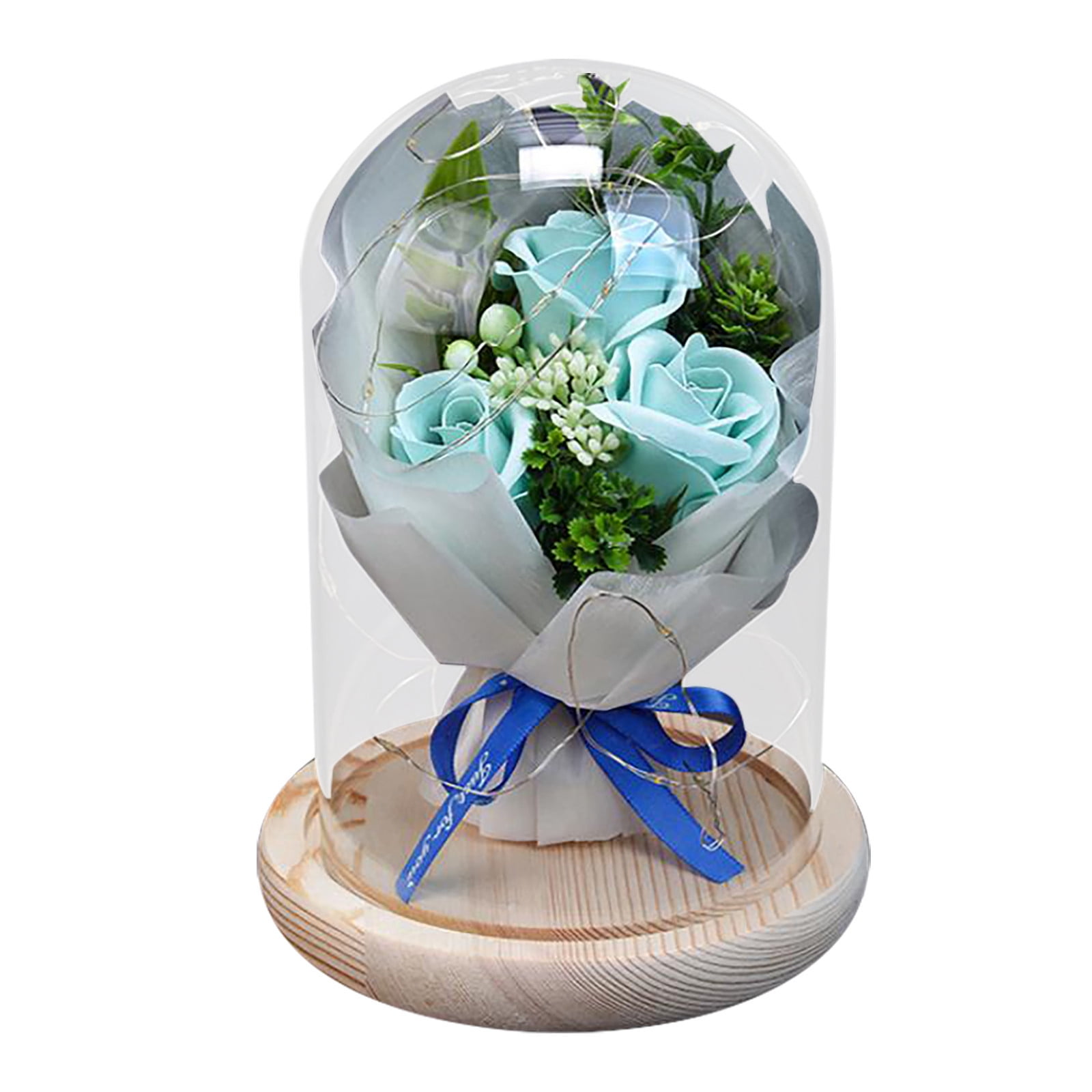 Ycandiee Roses Preserved,Real Flower in Glass Dome,Flowers Fresh ...
