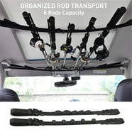 MDSTOP SUV Ceiling Storage Net with Fishing Rod Holder, Interior Car ...