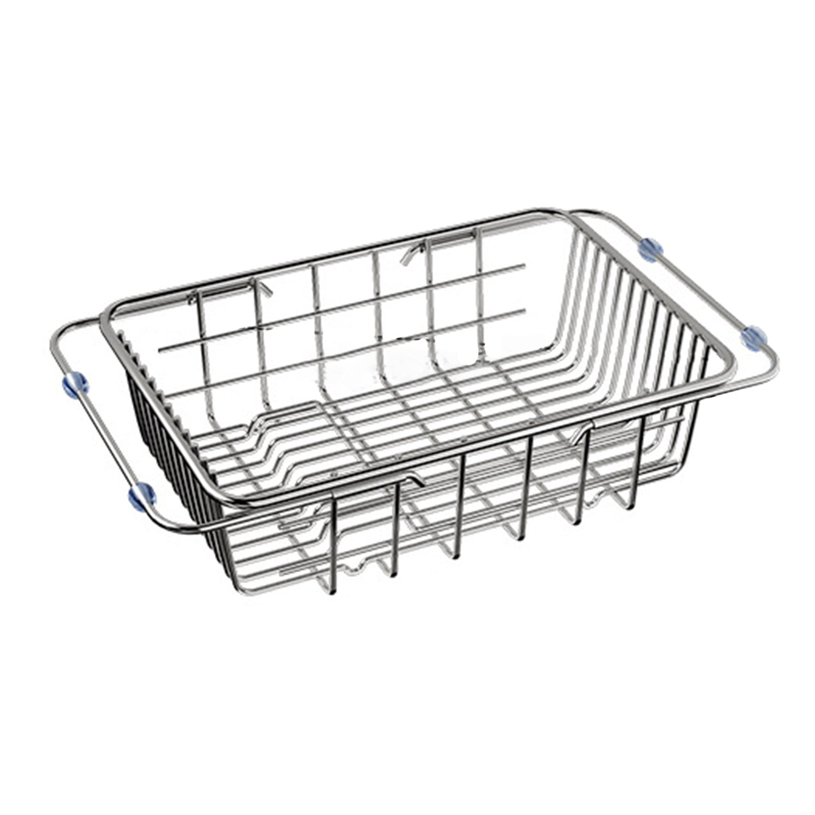 Ycolew Sink Dish Drainer Rack Adjustable, Expandable Stainless Steel ...