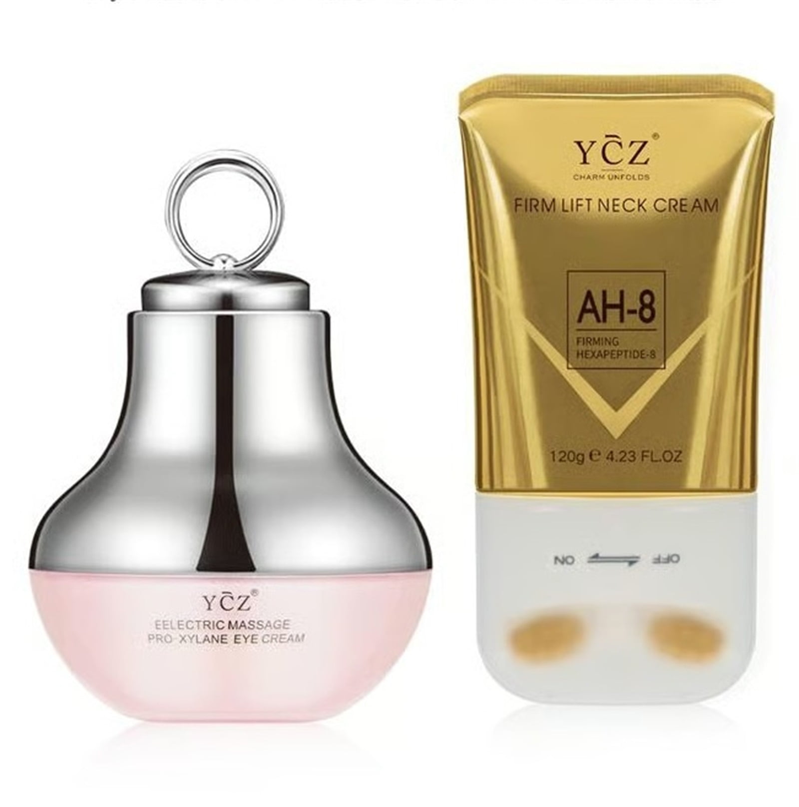 Ycz AH8 Firming Neck Cream,Neck-Eye Care Tightening & Revitalizing Set ...