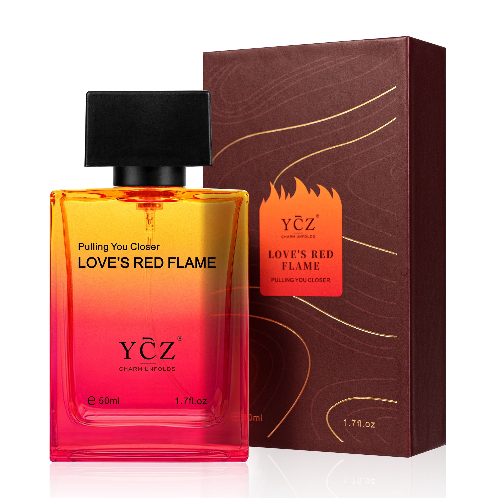 Ycz LOVE'S RED FLAME Perfume Men, Passionate Love Scent 50 ml (1.65 fl ...