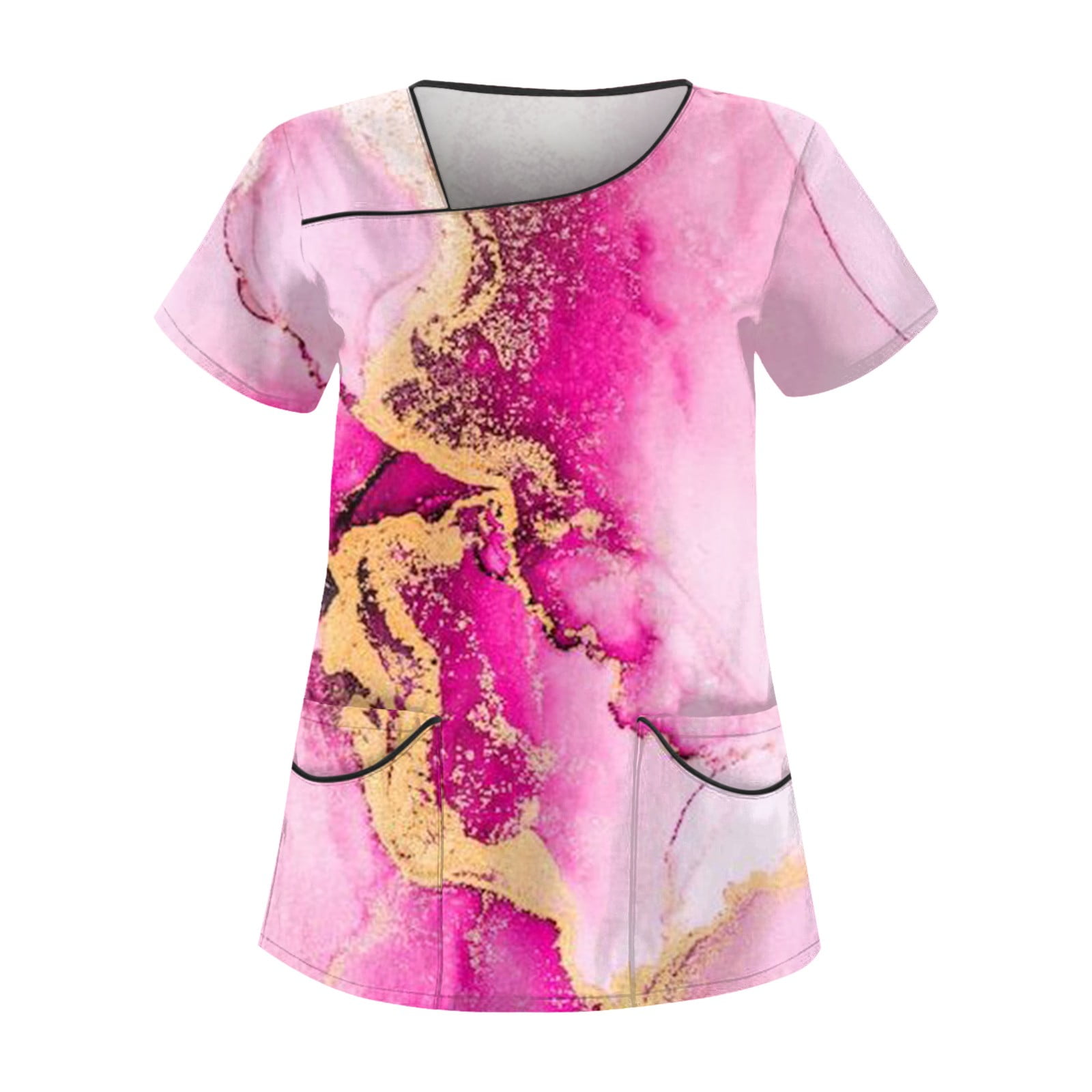 Ydkzymd Plus Size Scrubs for Women Sets Size and Bright Colors XL Nurse ...