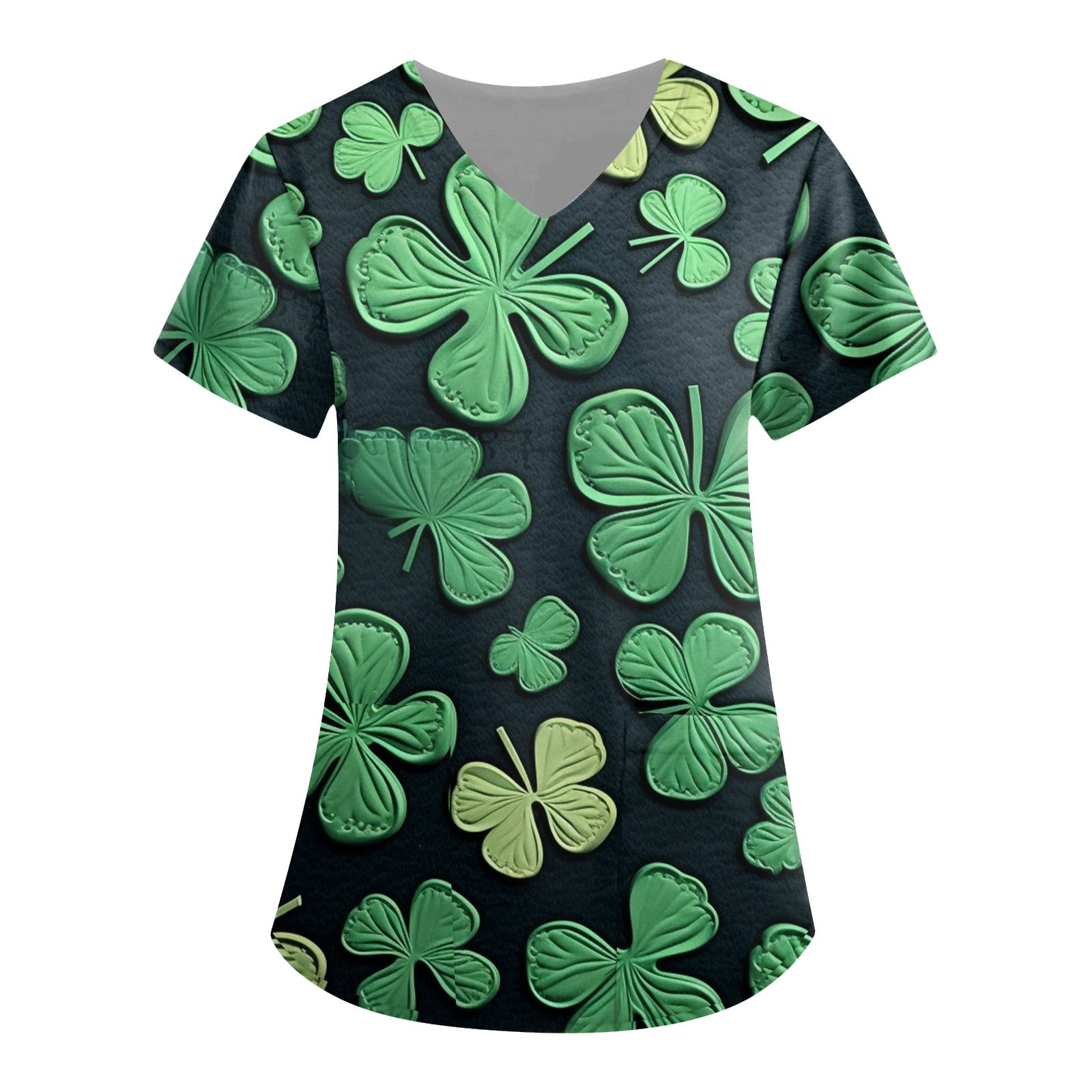 Ydkzymd Scrub Uniforms for Women Set Tall St. Patrick's Day Green ...
