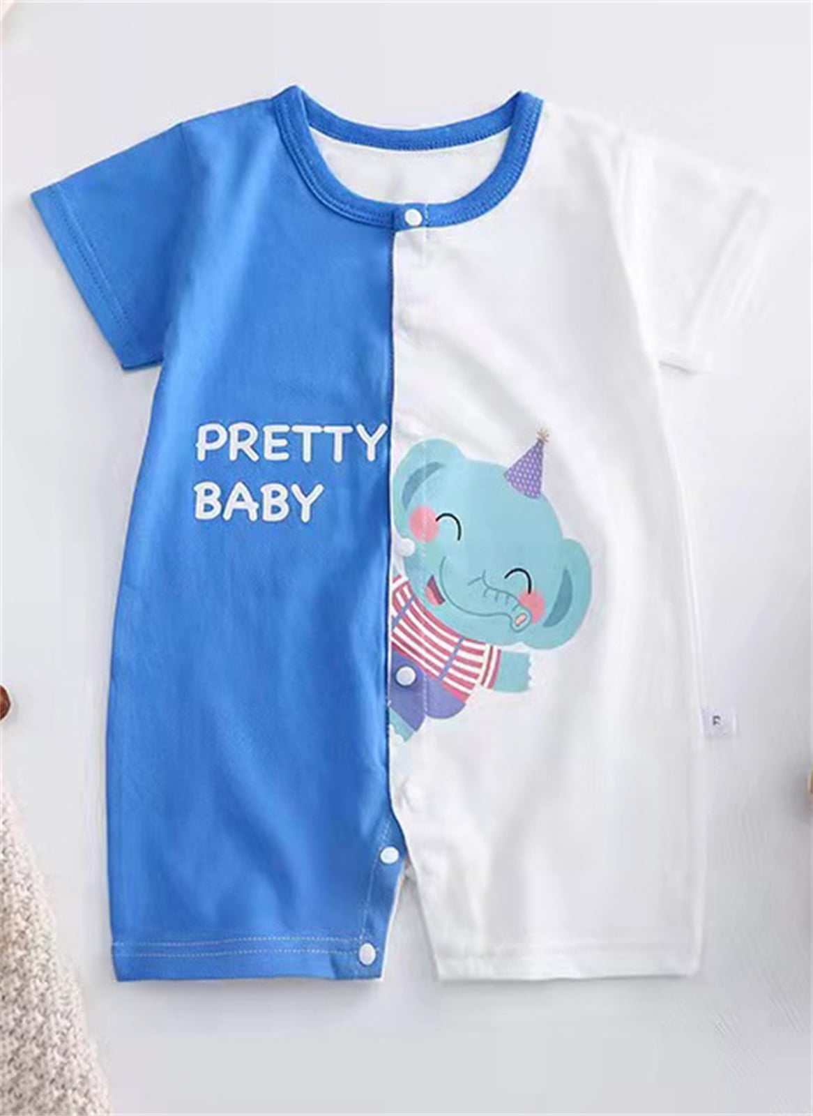 Ydojg Baby Girl Romper Children Boys Cartoon Romper Short Sleeve Cute ...