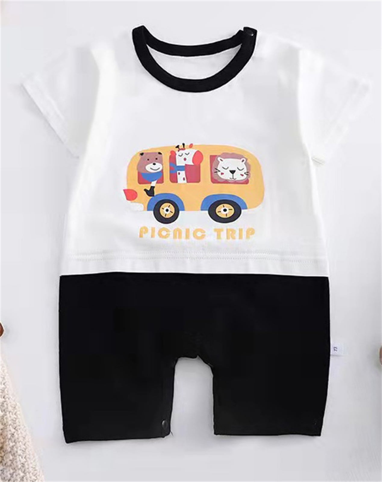 Ydojg Baby Girl Romper Children Boys Cartoon Romper Short Sleeve Cute ...