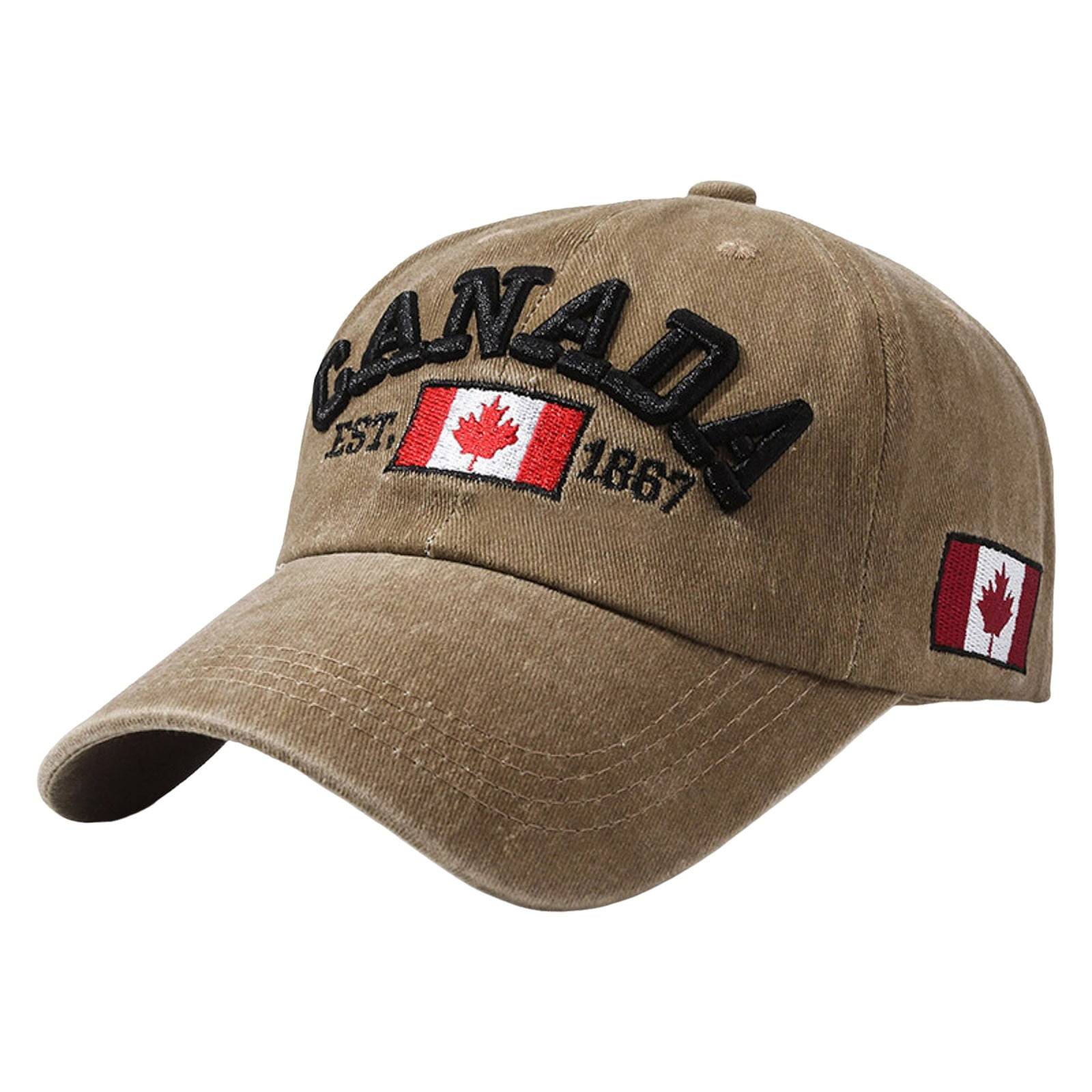 Ydojg Canada Hat For Men Baseball Cap Canada Day Embroidered Maple Leaf ...