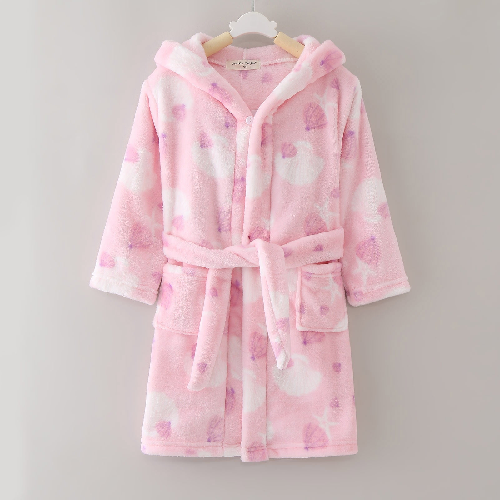 Ydojg Cute Bathrobe For Toddler Girls Winter Long Sleeve Cartoon Rabbit ...