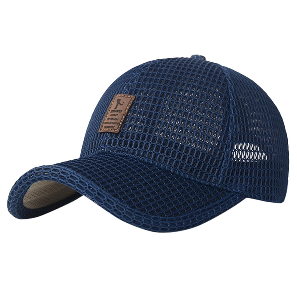 Ydojg Mens Fashion Solid Breathable Protection Hat Wild Baseball Cap ...