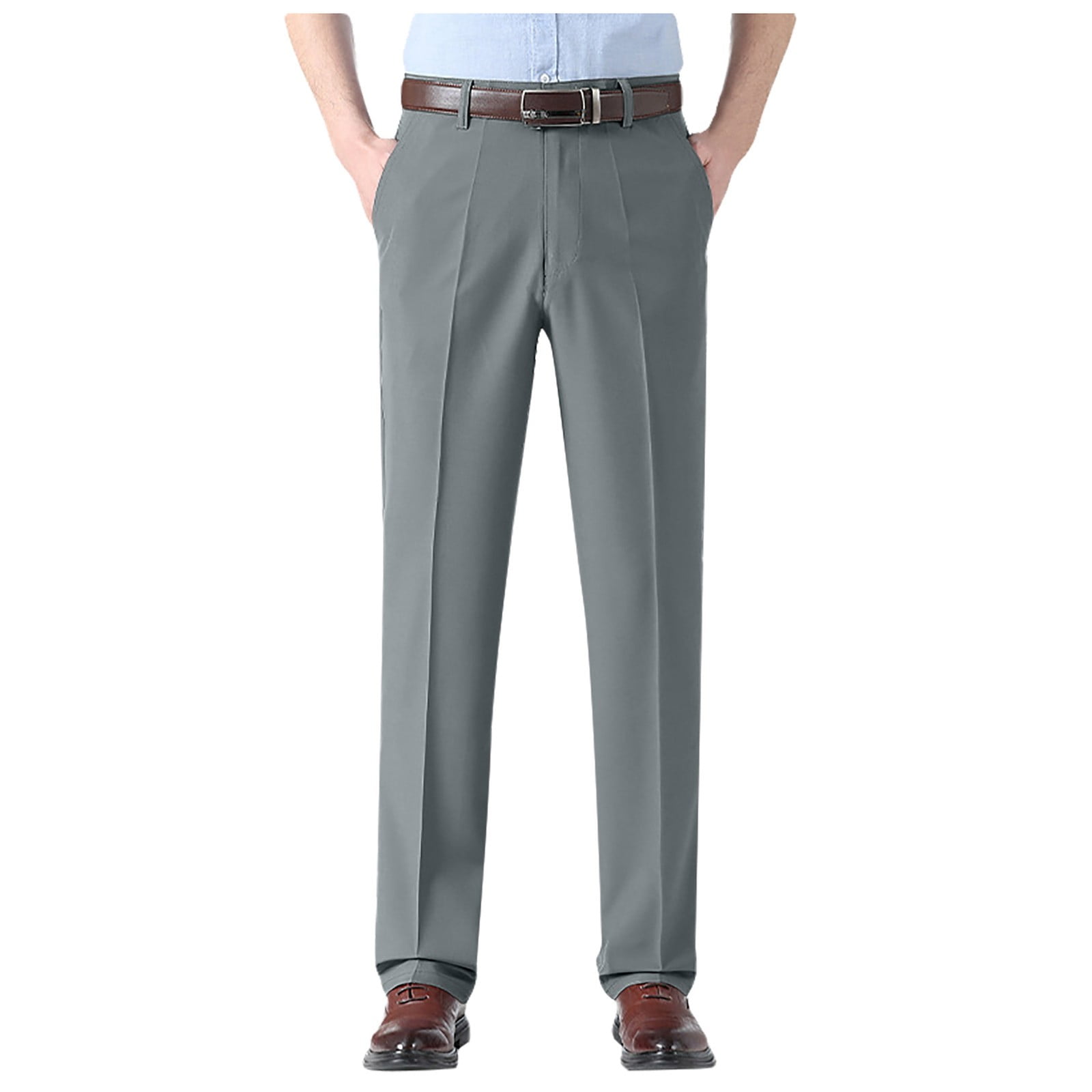 Ydojg Mens Pants Mynx Hidden Expandable Waistband Classic Fit Front ...