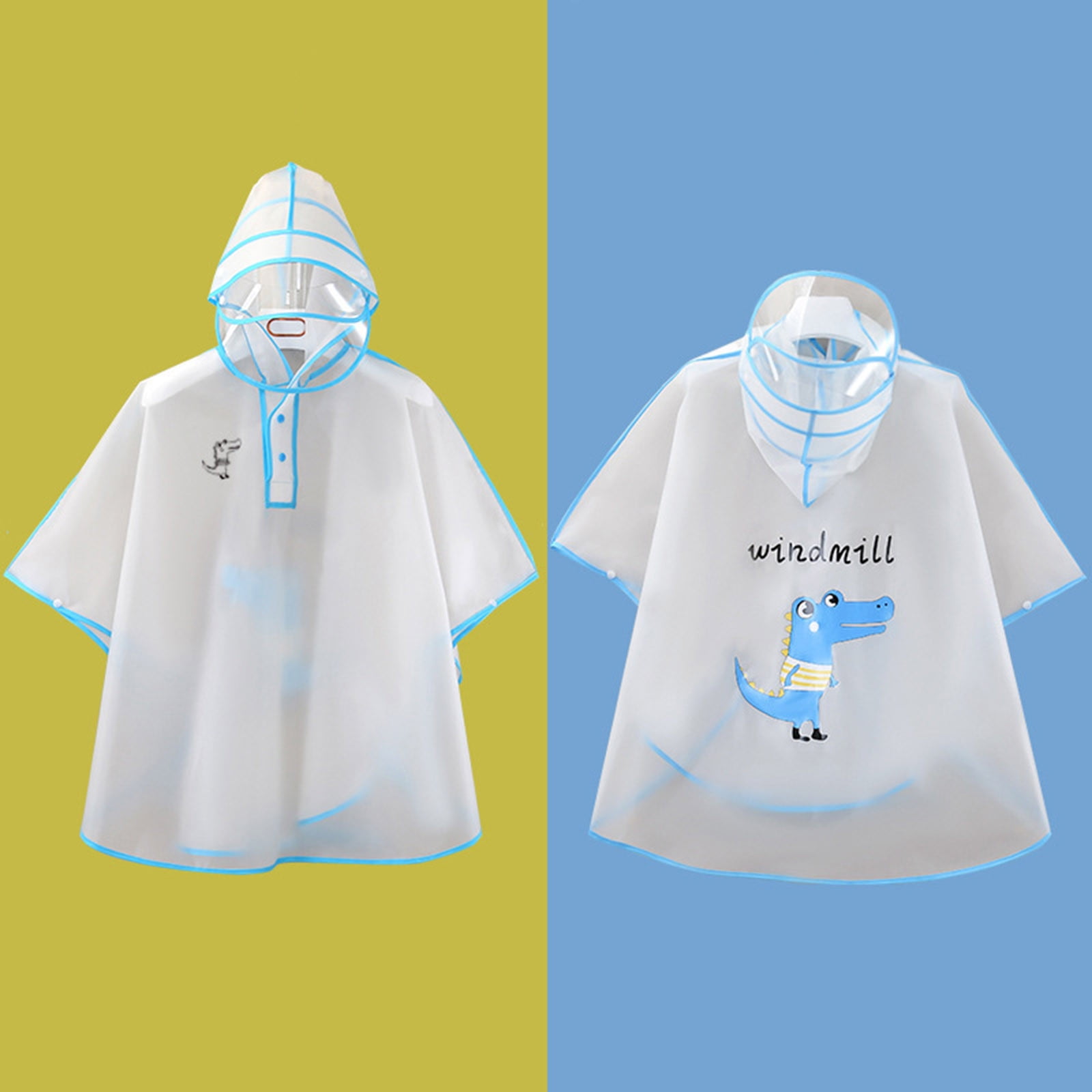 Ydojg Raincoat For Girls Boys Children'S Raincoat Boy Girl Cartoon Rabbit Pattern Eva ...