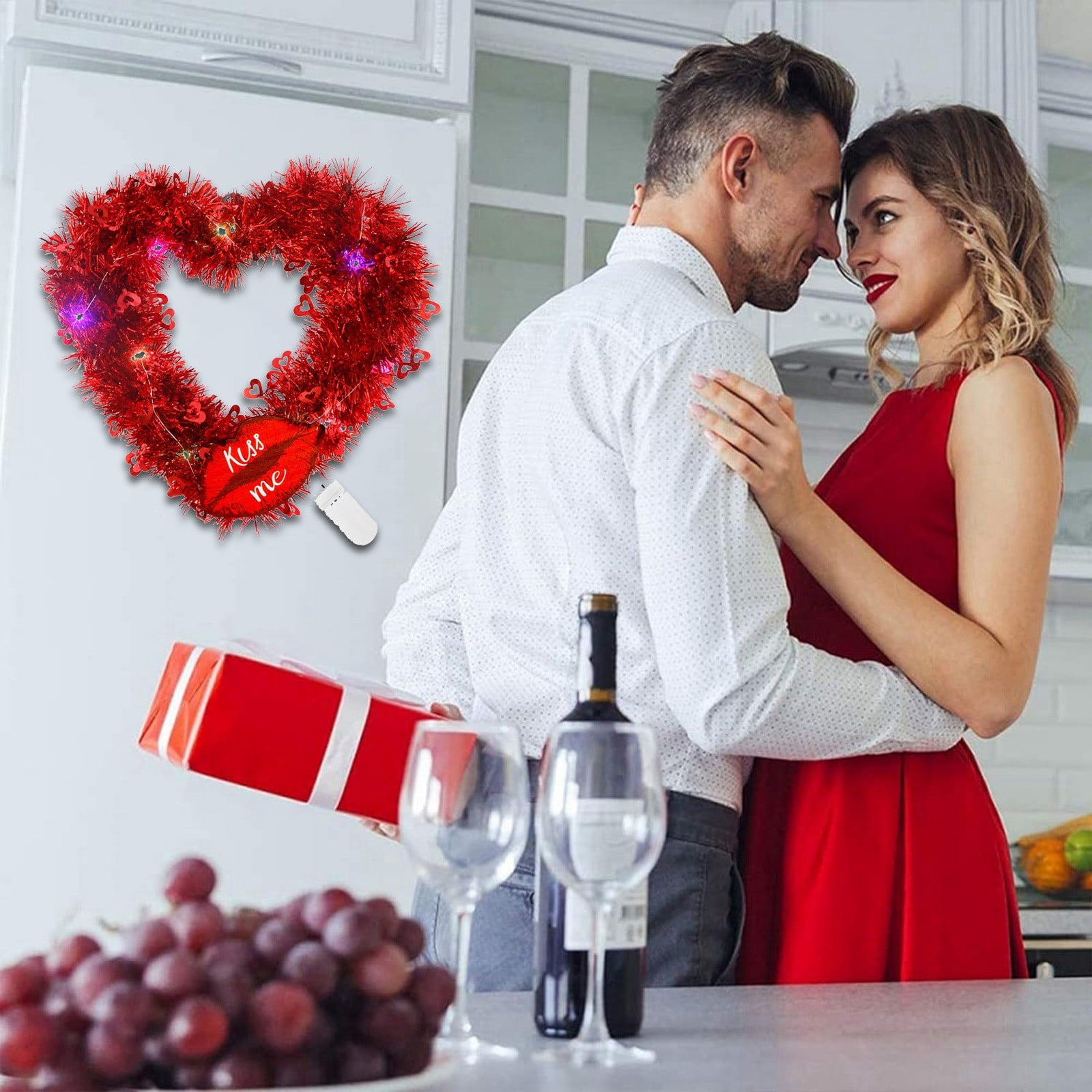 Ydojg Valentine'S Day Love Garland Wedding Party Scene Layout Luminous ...