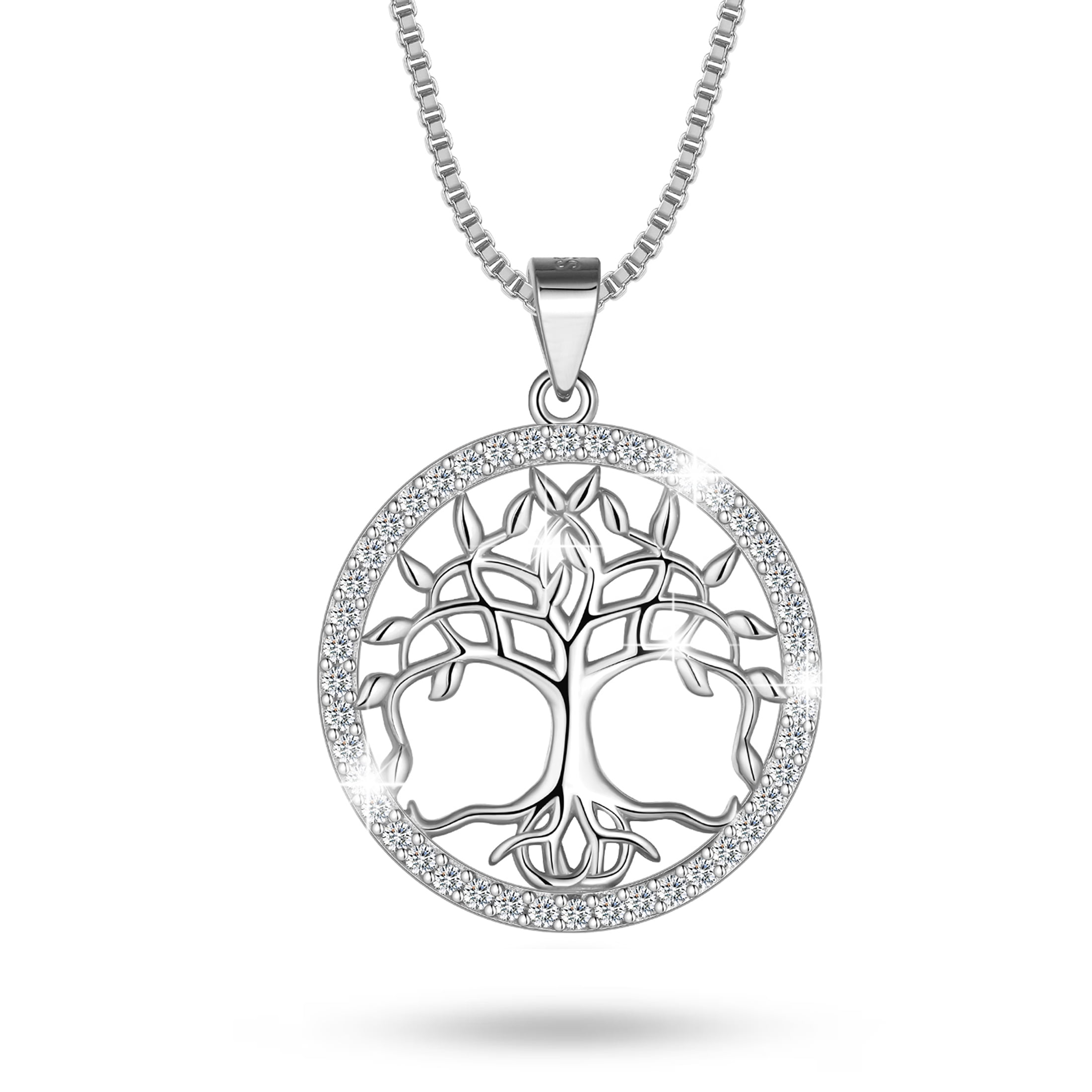 Ydou Tree of Life Necklace for Women, S925 Sterling Silver Family Tree ...