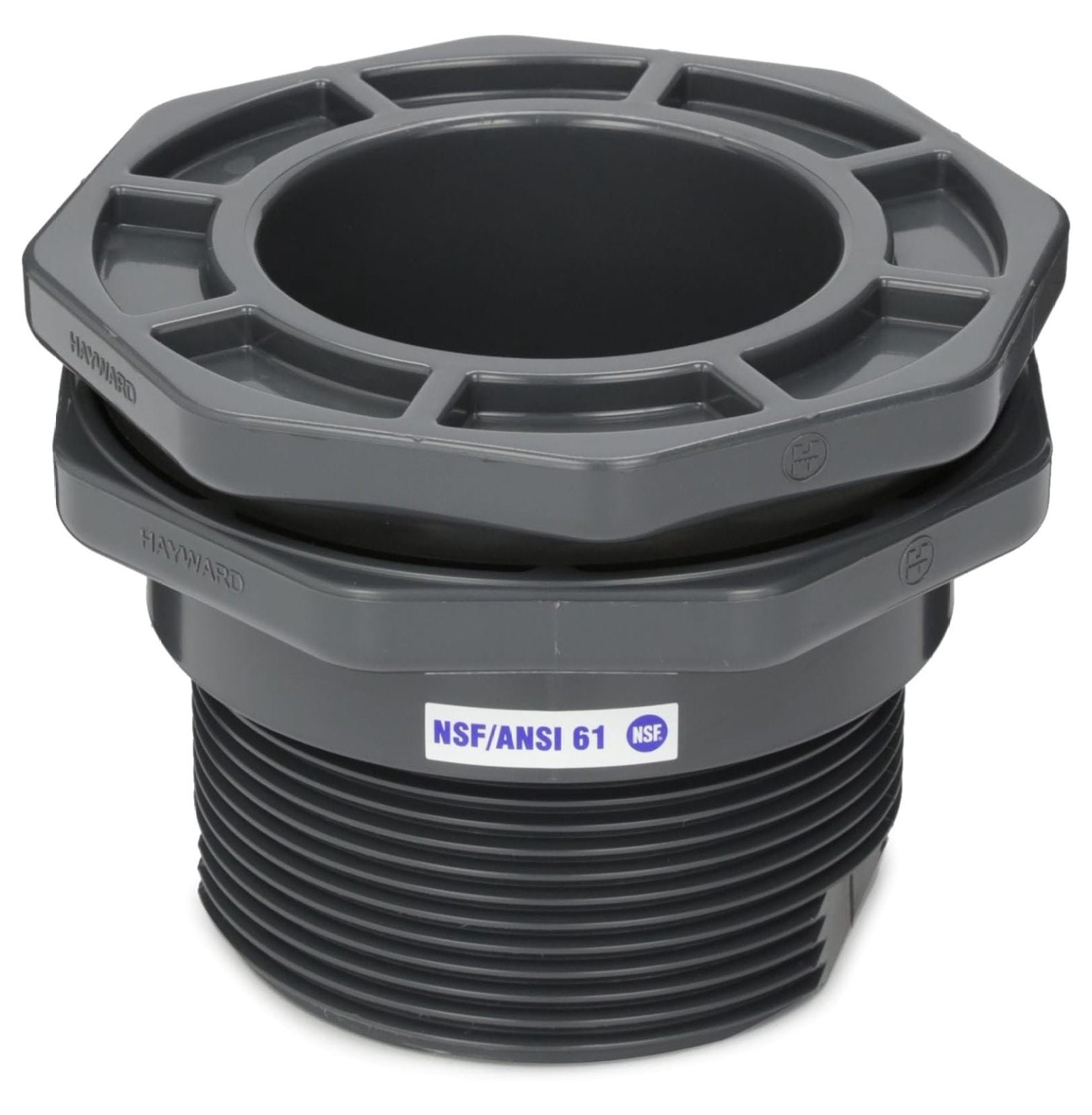 YeSayH BFA1030CES 3-Inch Gray PVC Socket by Thread BFA Series Bulkhead ...