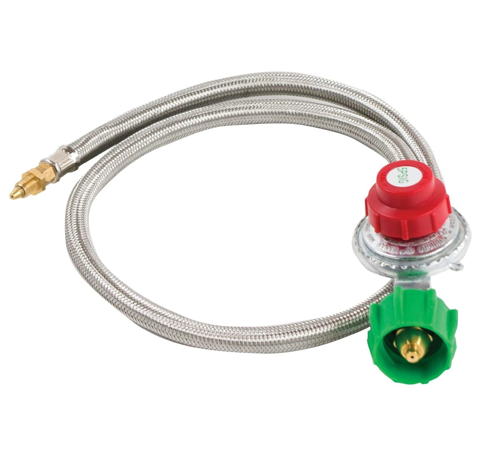 YeSayH M5HPR 36-in Stainless Braided LPG Hose w/ 5-psi Adjustable High ...