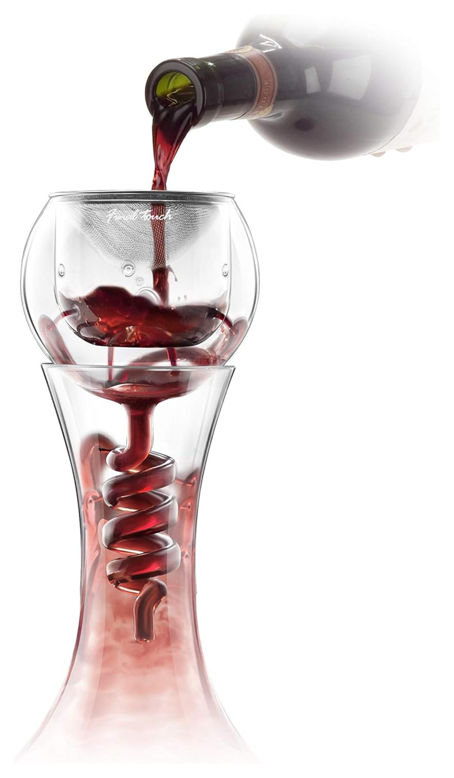 YeSayH Twister 3 Phase Glass Wine Aerator for Decanters (WDA918 ...