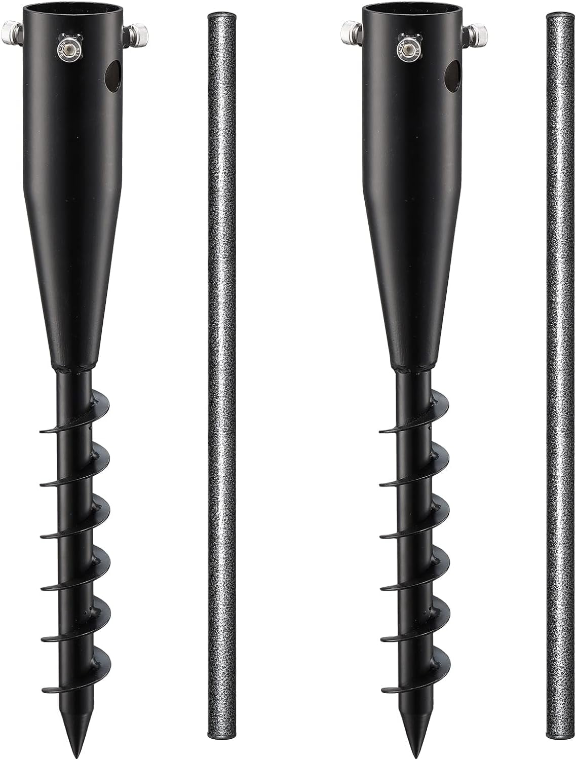 YeYeBest Umbrella Sand Anchor 2 Packs, Heavy Duty Metal No Dig Beach ...