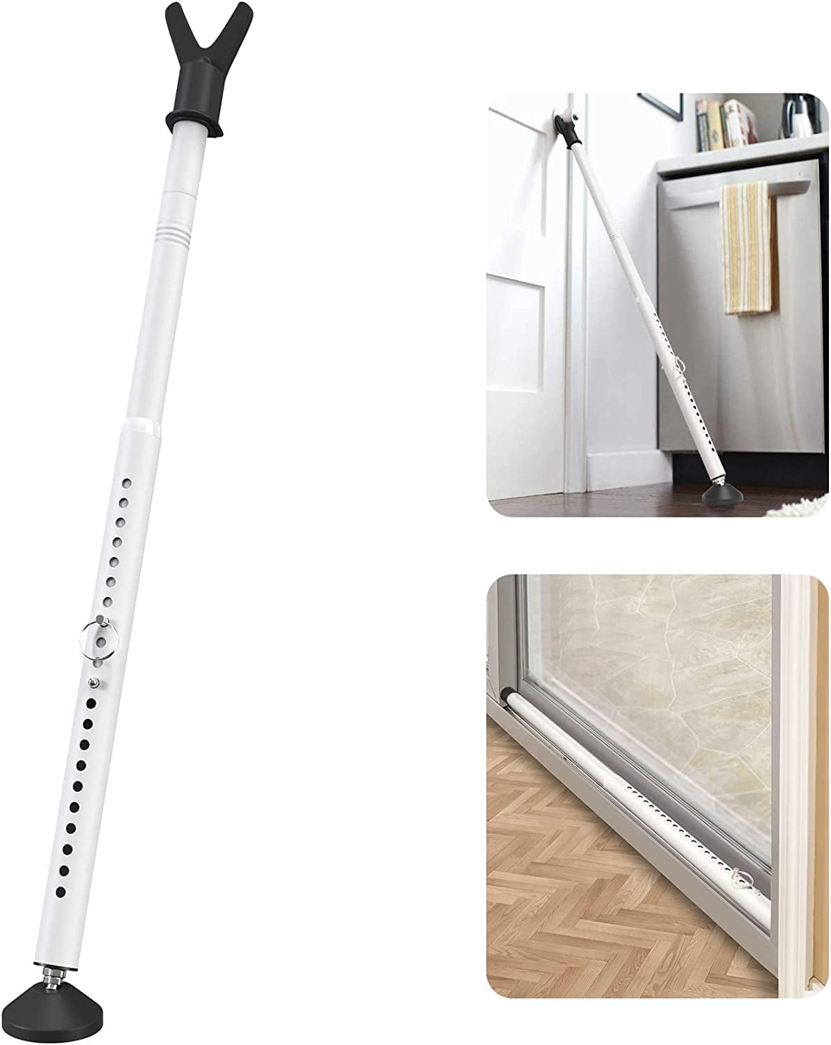 Yeyebest White Patio Sliding Door Security Bar for Home & Apartment 19 ...