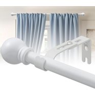 Better Homes & Gardens 1 in. Whitewashed wood Poly Single Curtain Rod ...