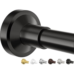 SUNALLY Shower Curtain Rod, Adjustable 32-75 inch Spring Tension ...