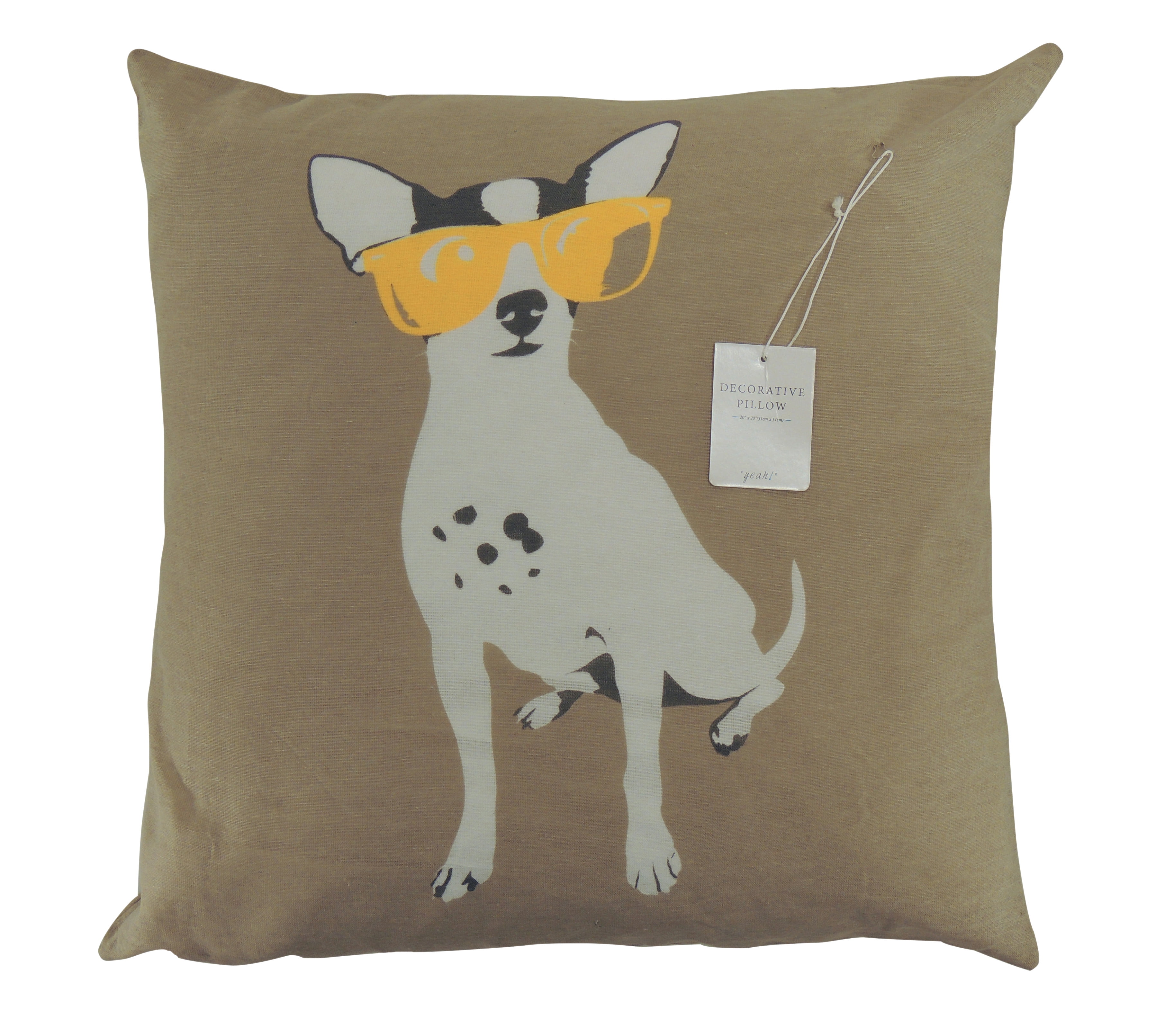 Yeah Dog with Sunglasses Decorative Pillow - Walmart.com