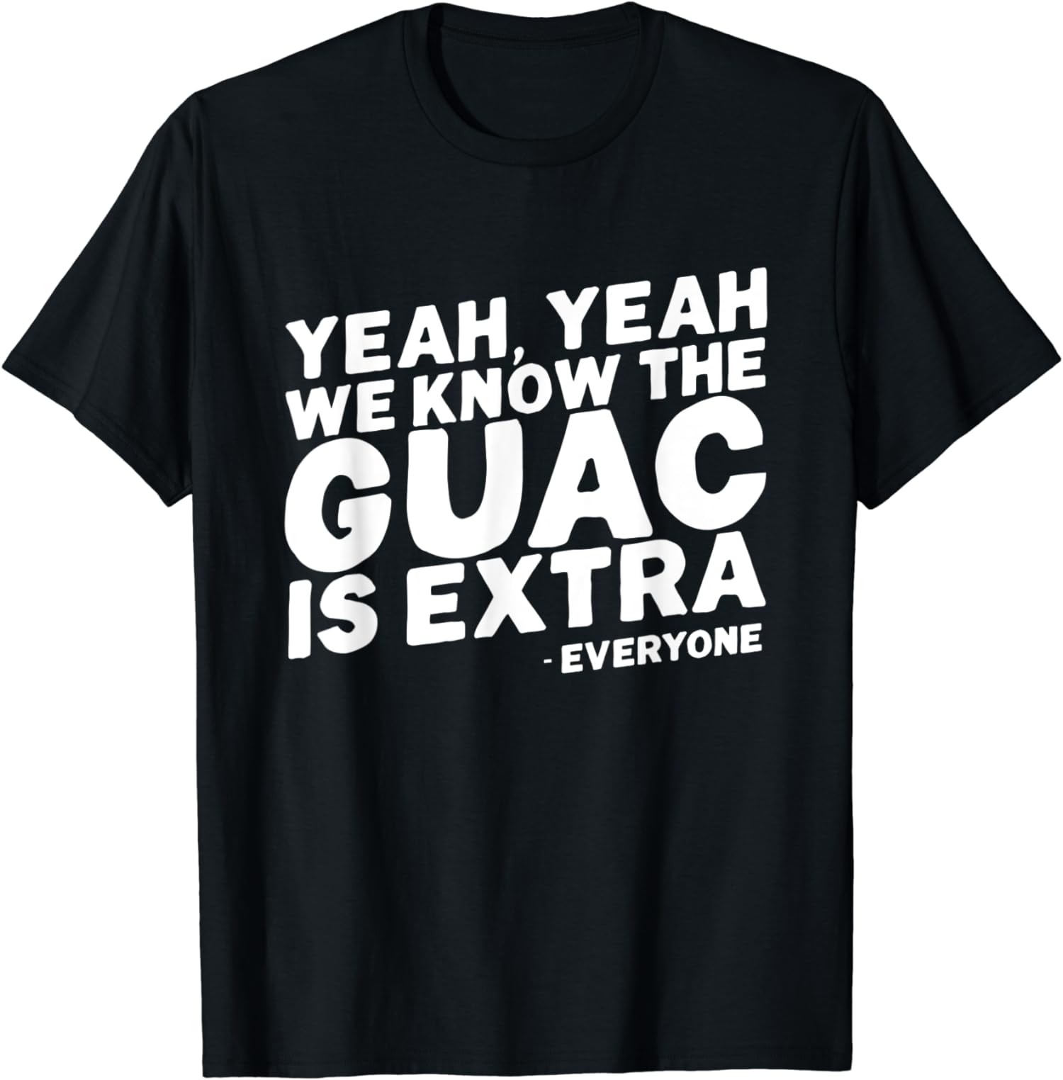 Yeah We Know the Guac Is Extra Cinco de Mayo Guacamole T-Shirt ...