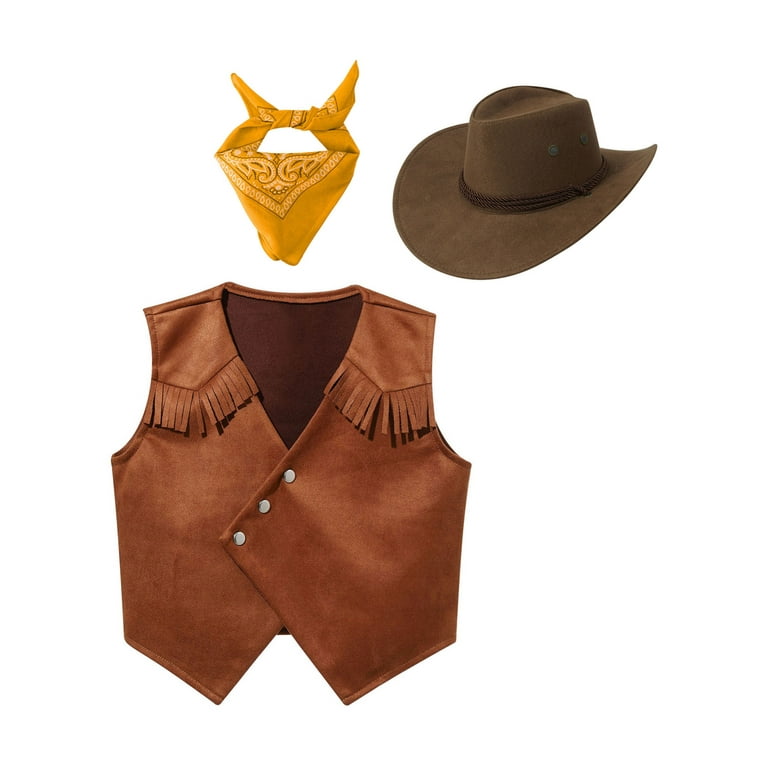Rodeo Boys Yeahdor Boys Girls Cowboy Cowgirl Costume Outfit Kids