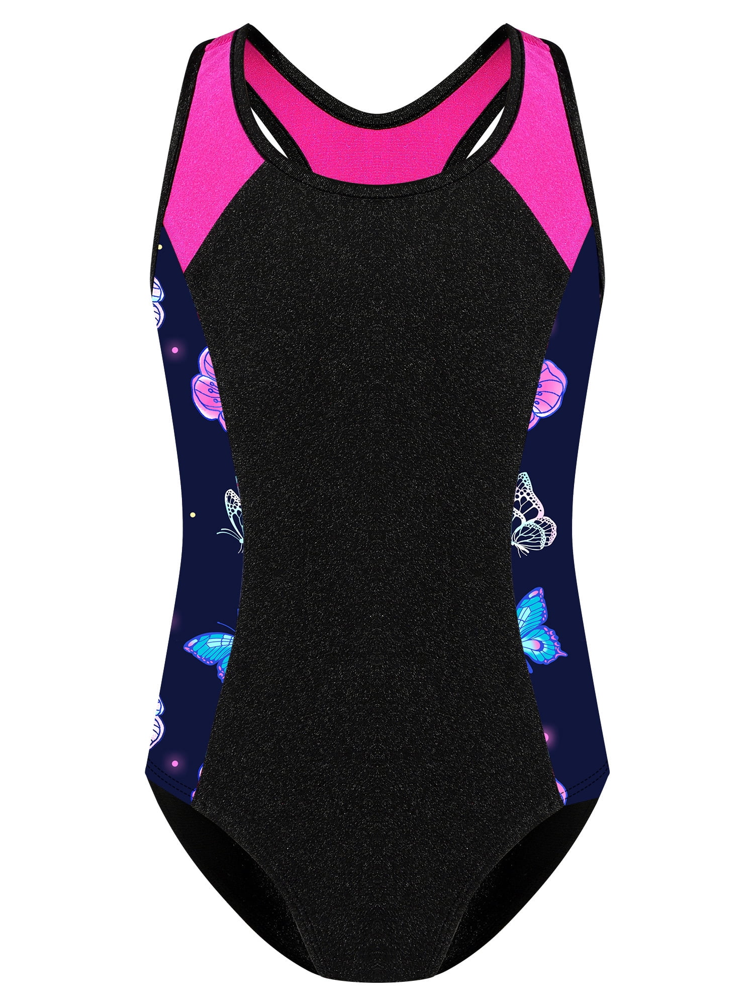 Yeahdor Girls One-piece Swimwear Colorful Prints Surfing Bodysuit ...