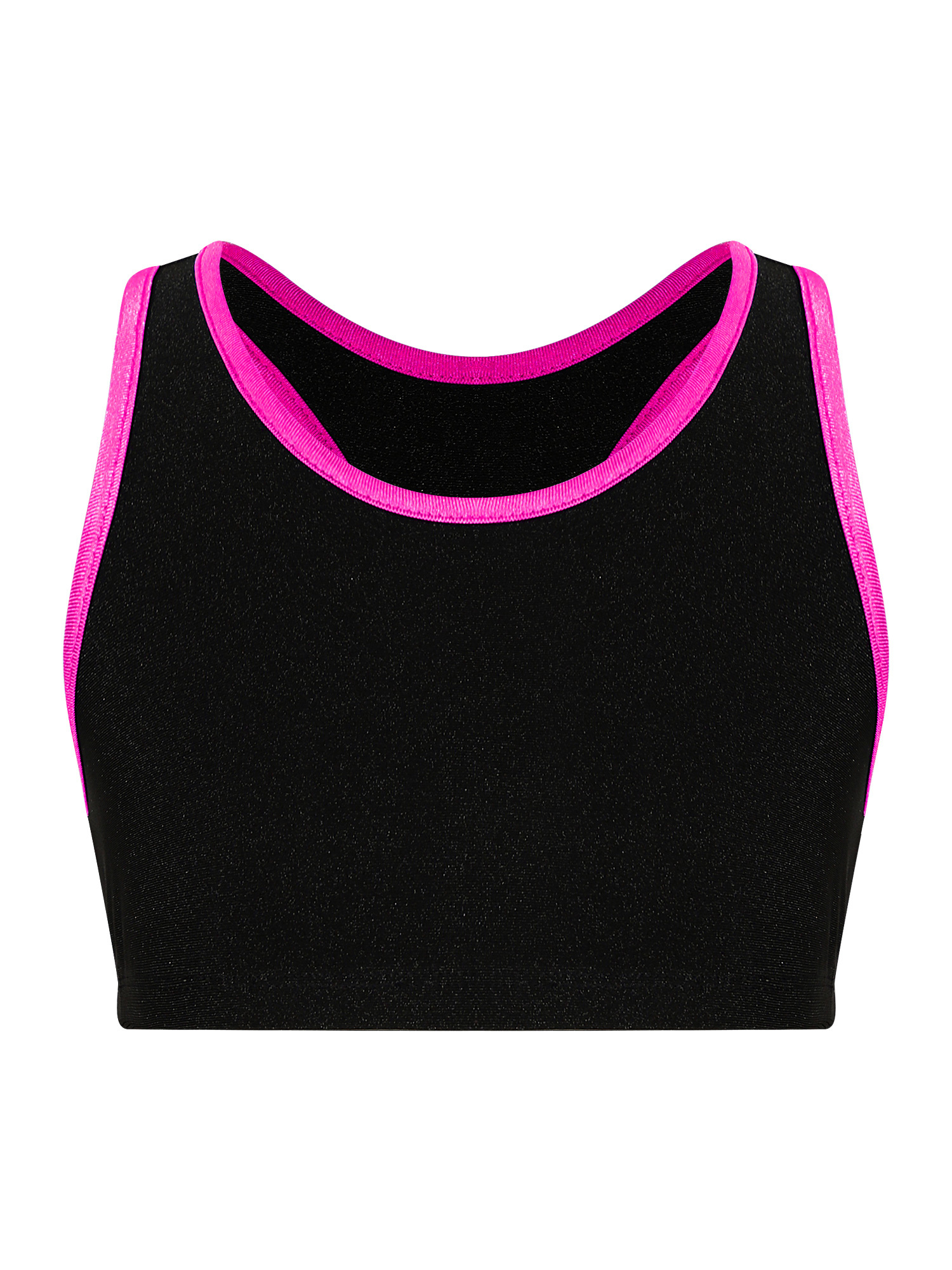 Yeahdor Girls Running Vest Top Teens Racer Back Sleeveless Crop Top ...
