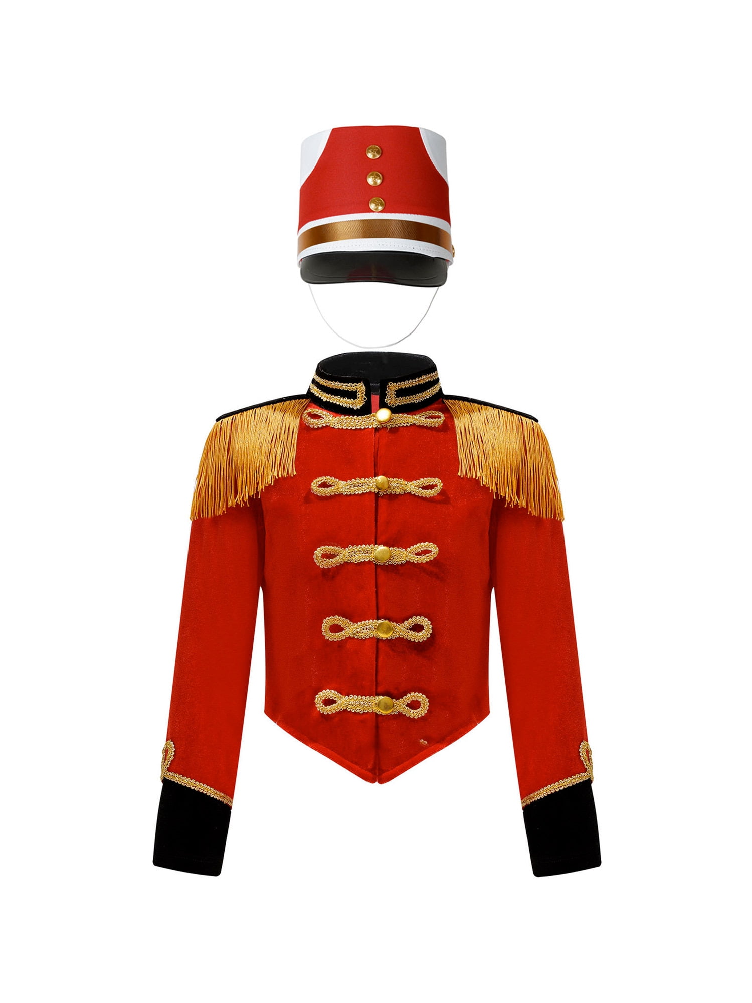 Yeahdor Kids Girls Carnival Marching Band Costume Lion Tamer Outfit ...