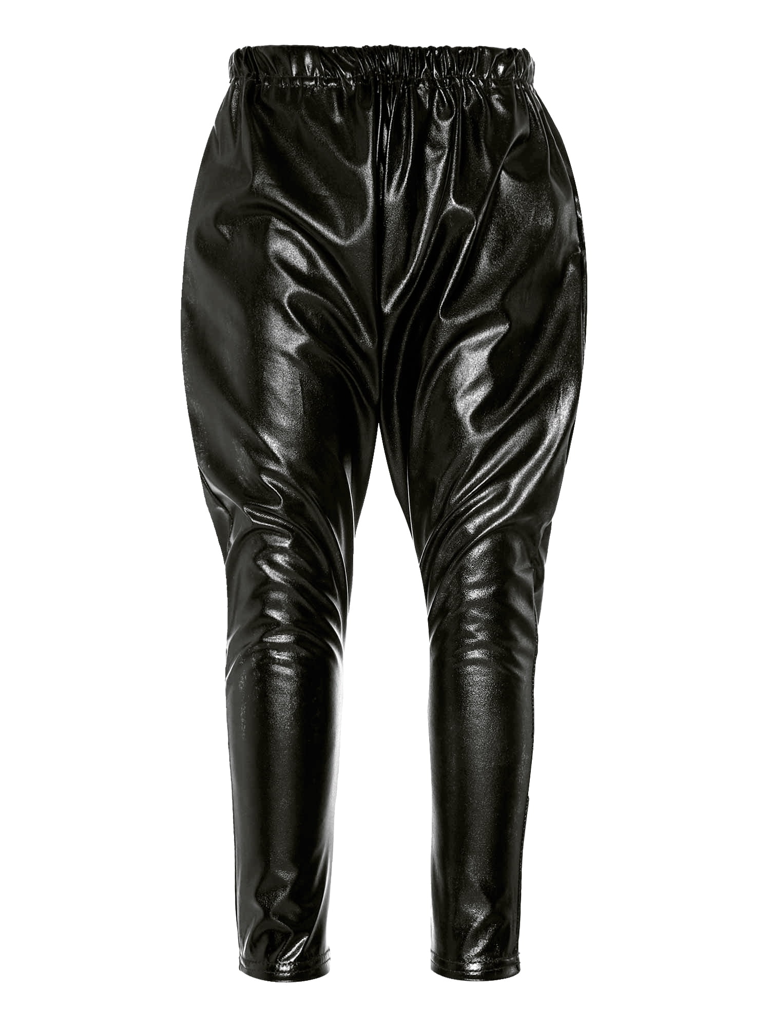 Yeahdor Kids Girls Metallic Jogger Pants Harem Pants Shiny Hip Hop Jazz ...