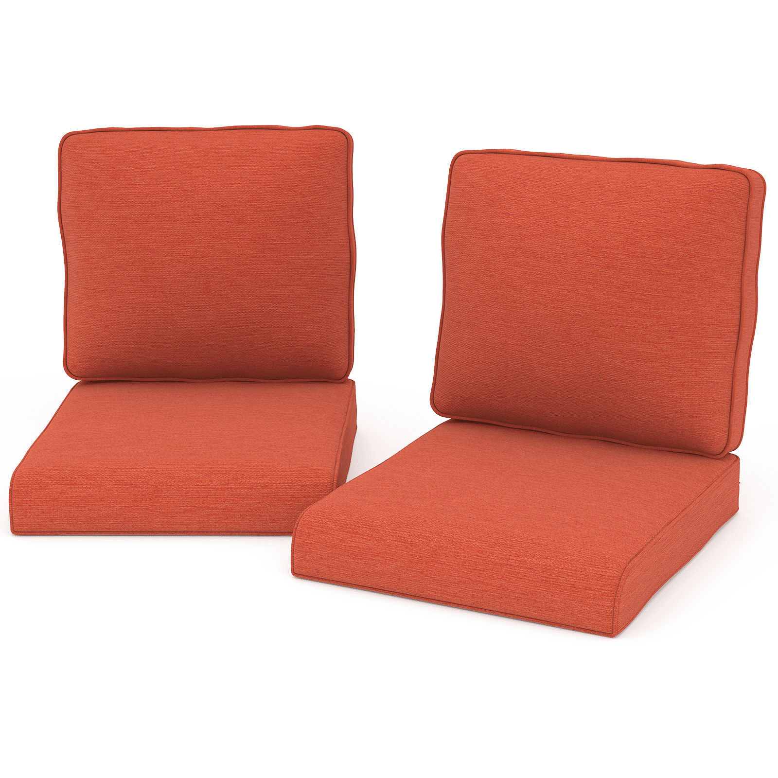 Yeahumalia 2 Packs Outdoor Patio Chair Deep Seat Cushions 23'' x 24 ...