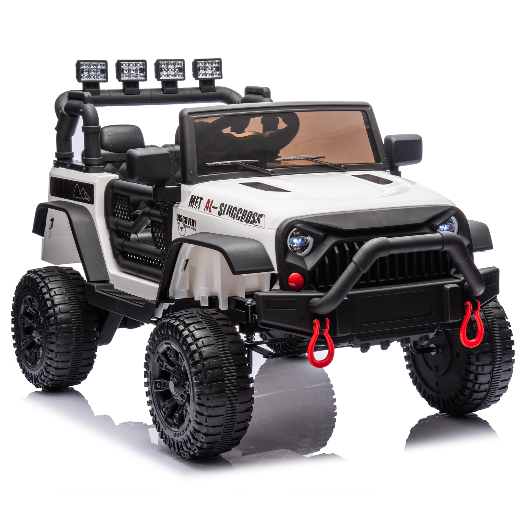 Yeahumalia 24V Ride On Car with Parents Remote Control, Electric Jeep ...